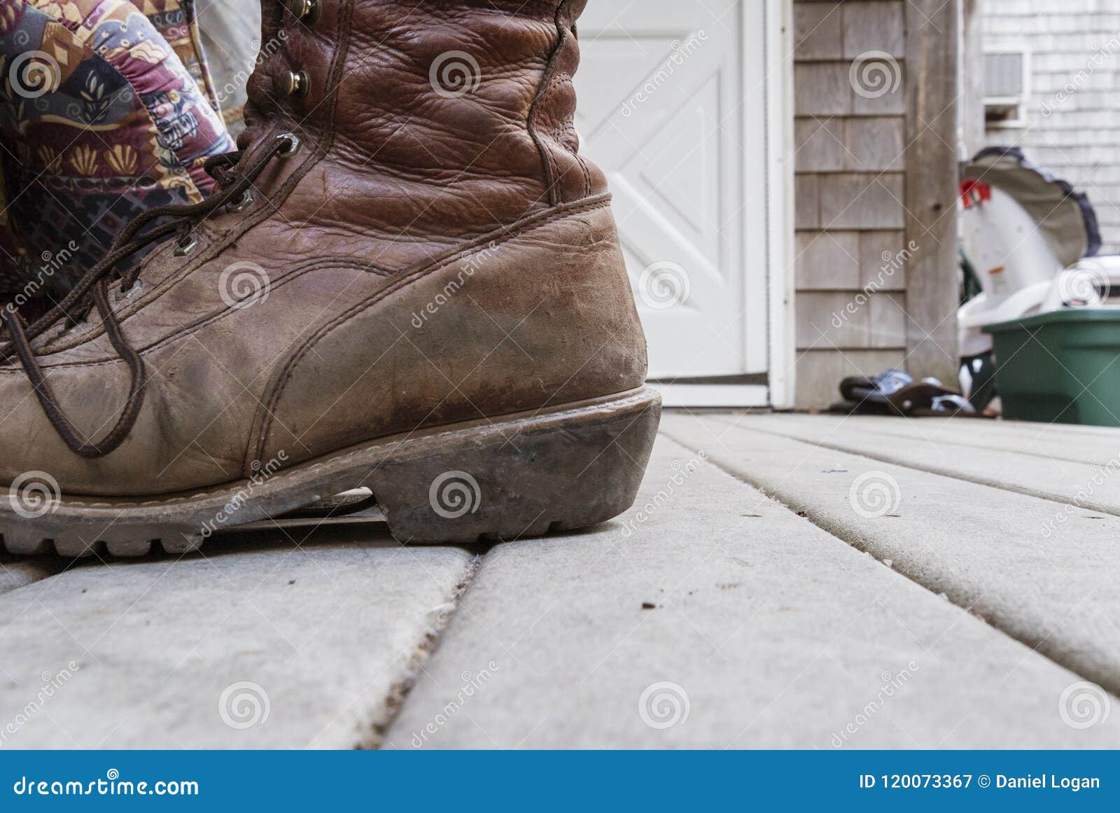 Items left on porch stock image. Image of outside, shoe - 120073367