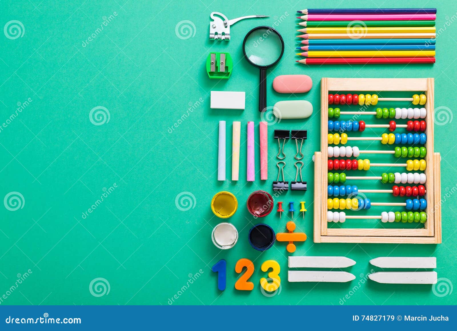 Items Related To School and Education Stock Image - Image of sharpener ...