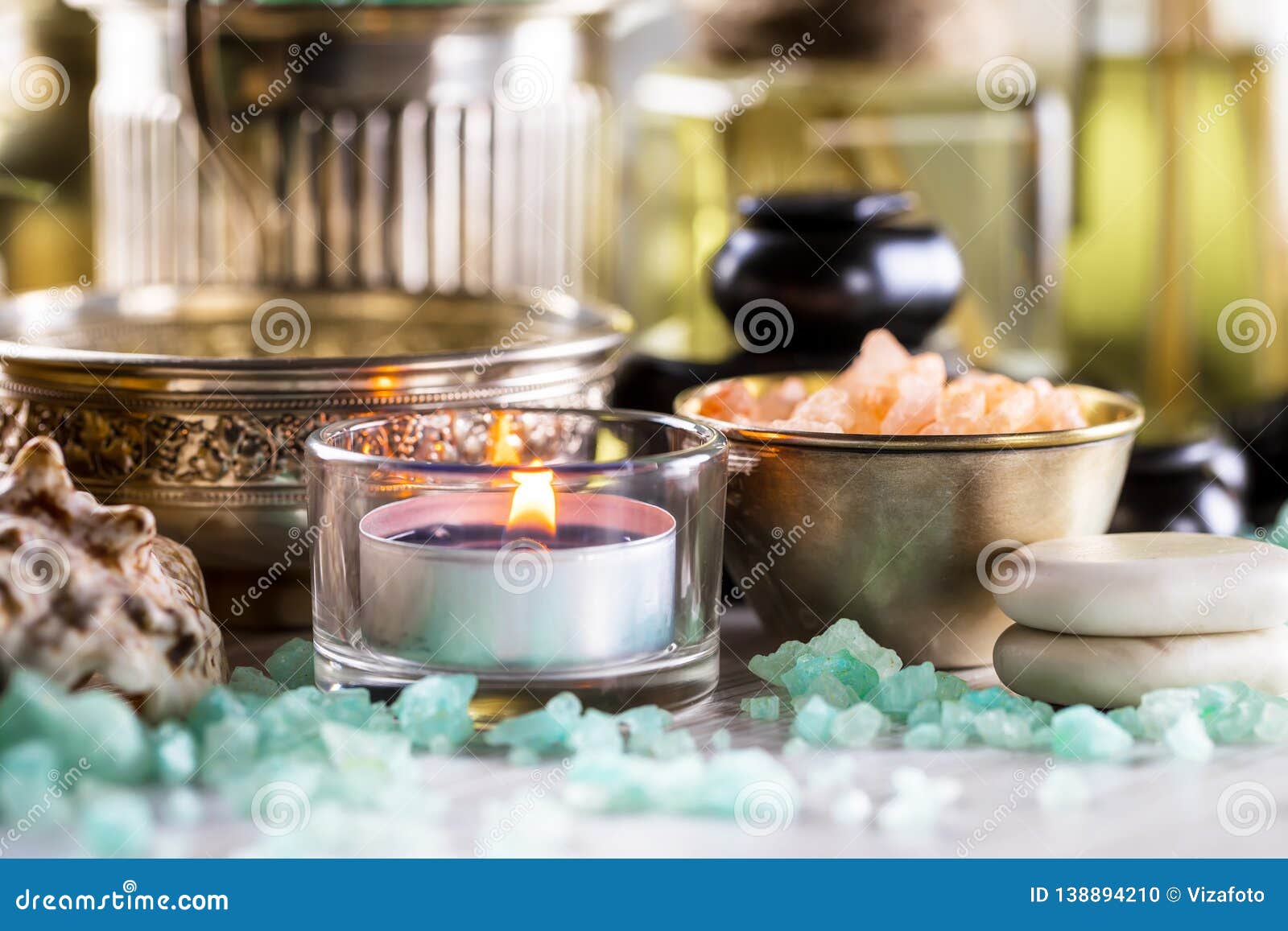 Items for spa massage stock photo. Image of color, composition - 138894210