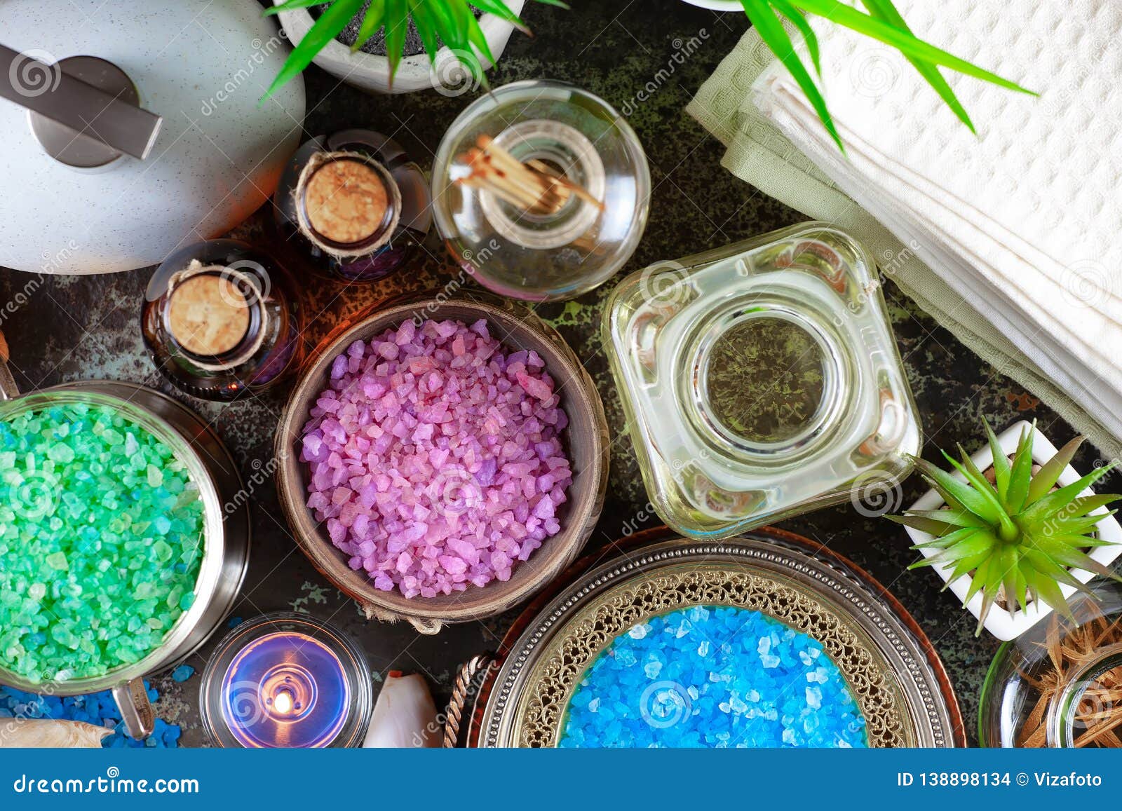 Items for spa massage stock photo. Image of natural - 138898134