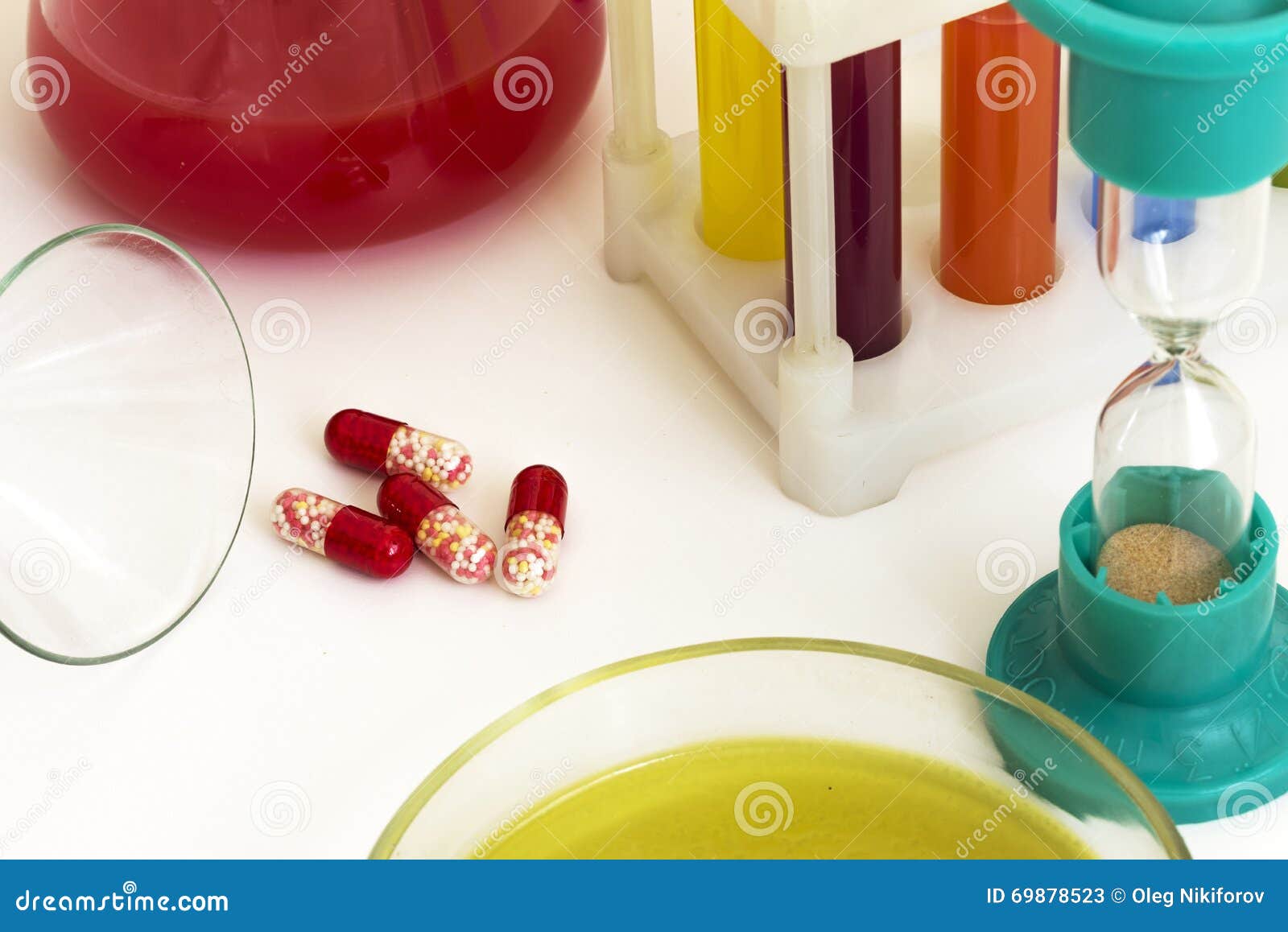 Items on a Table in a Laboratory Stock Image - Image of laboratory ...