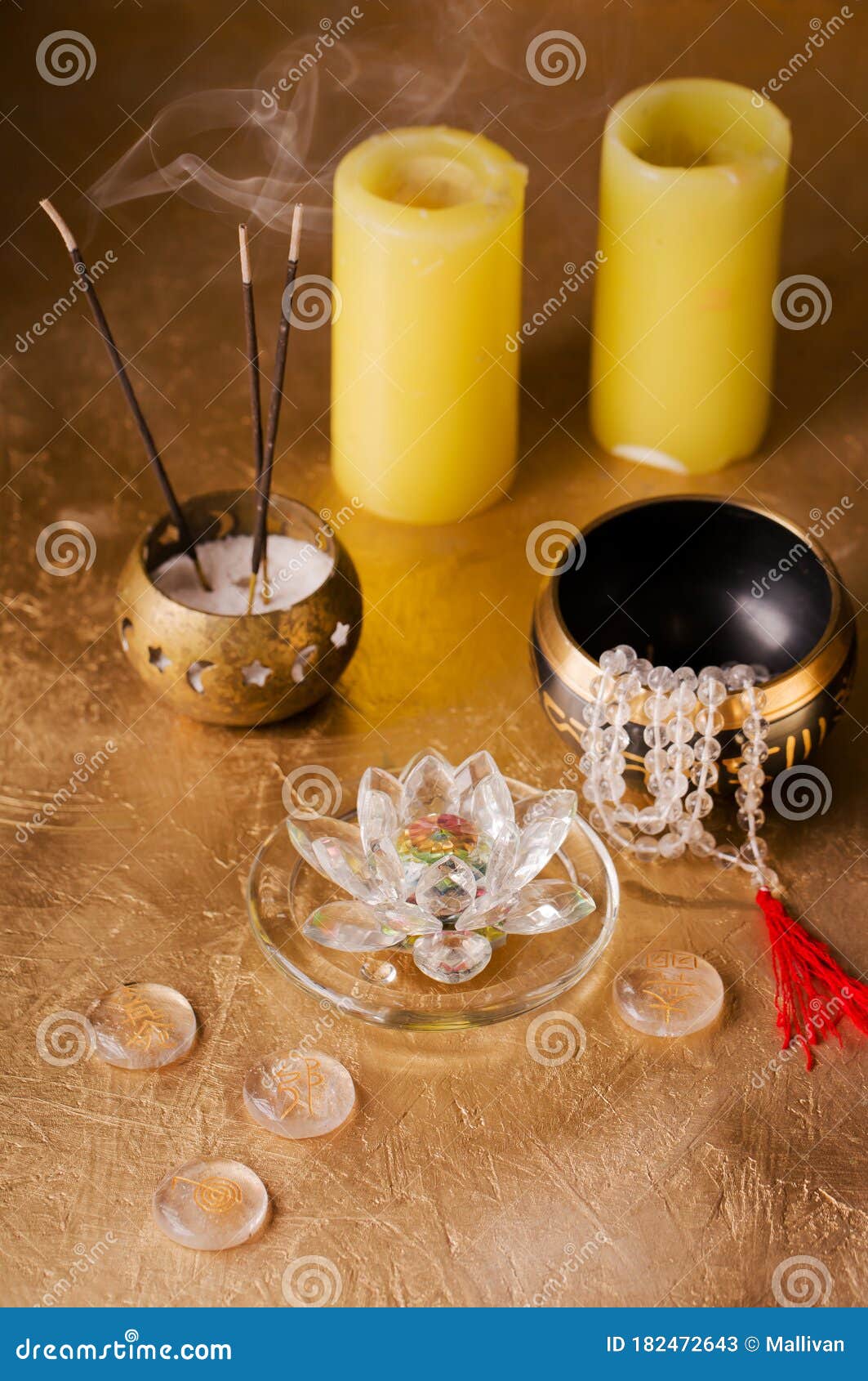 Items To Create a State of Meditation Stock Image - Image of meditation ...