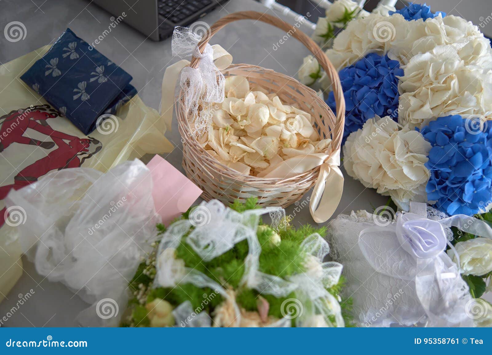 Items for wedding ceremony stock image. Image of petal - 95358761