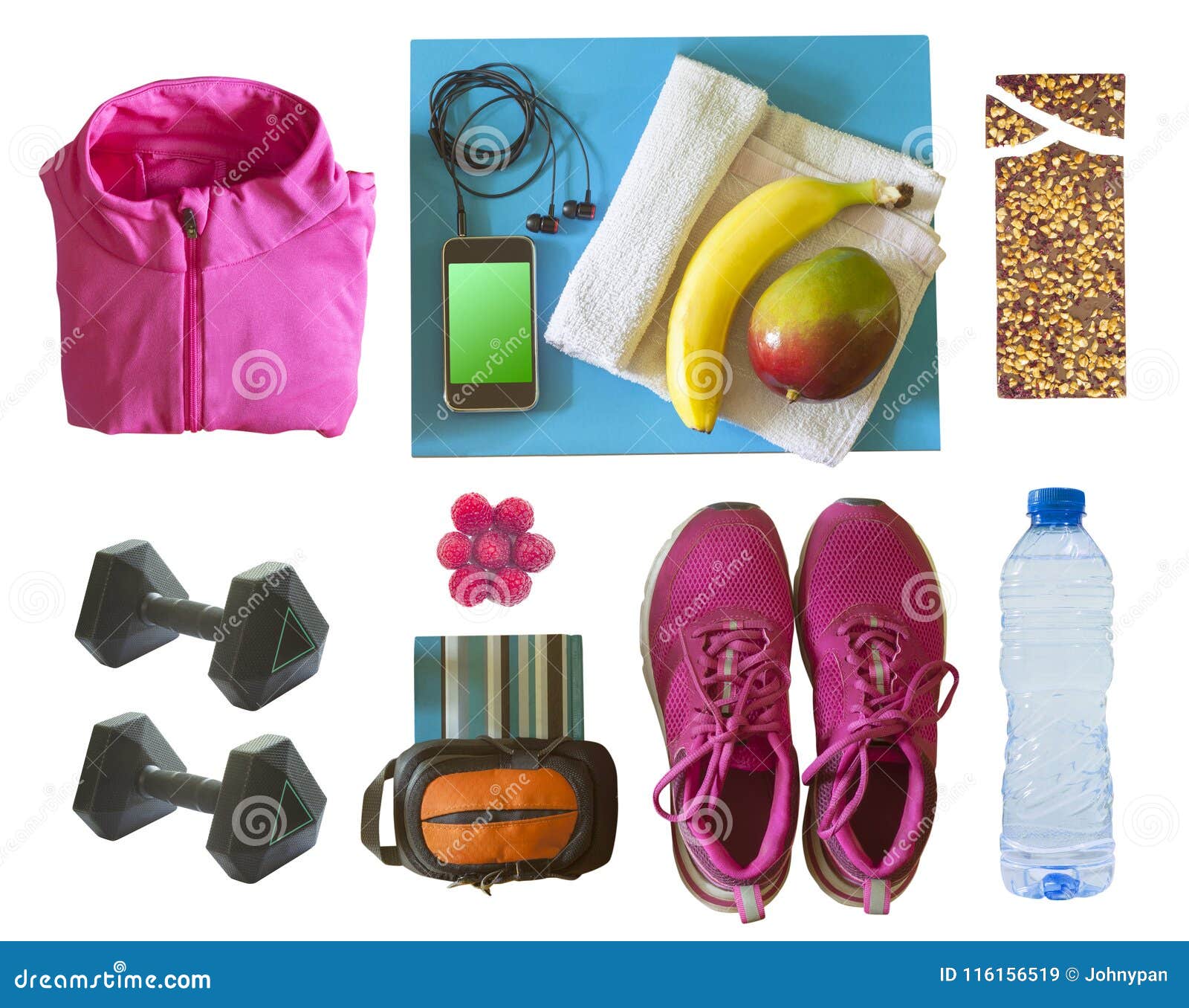 Items for Workout or Exercise Stock Image - Image of active, mobile ...