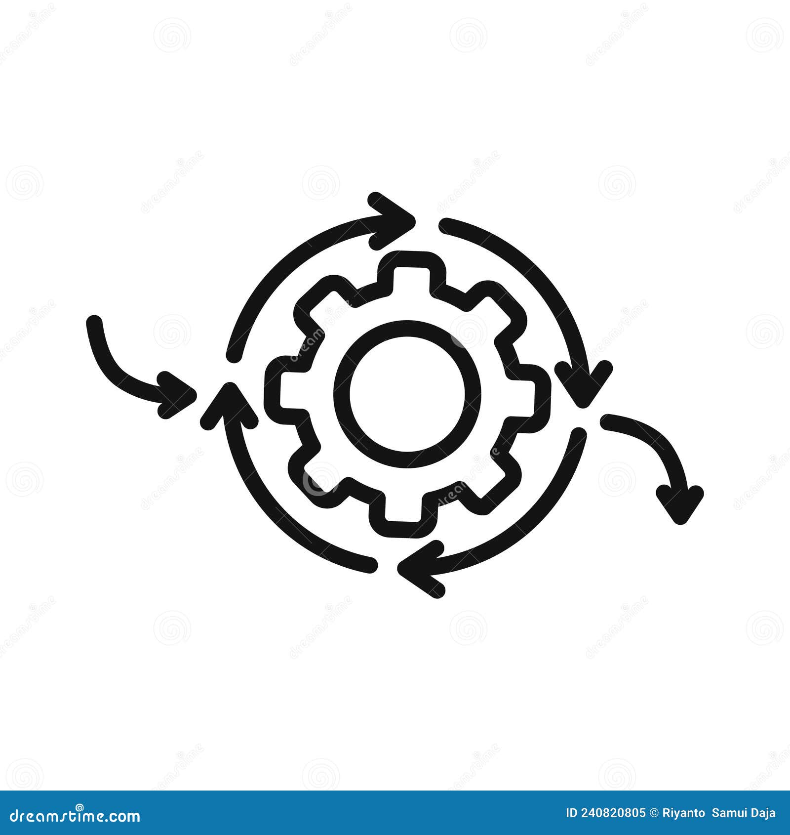 Iteration Cycle Black and White Icon Illustration Stock Vector ... Iteration Cycle Black and White Icon Illustration Stock Vector ...