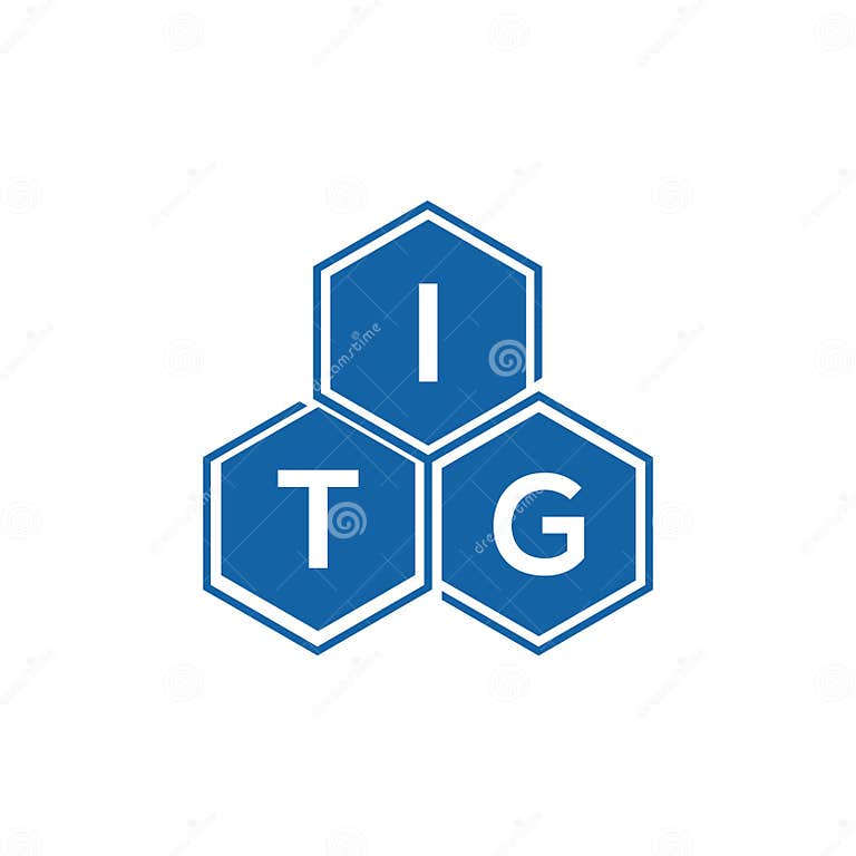 ITG Letter Logo Design on White Background.ITG Creative Initials Letter ...
