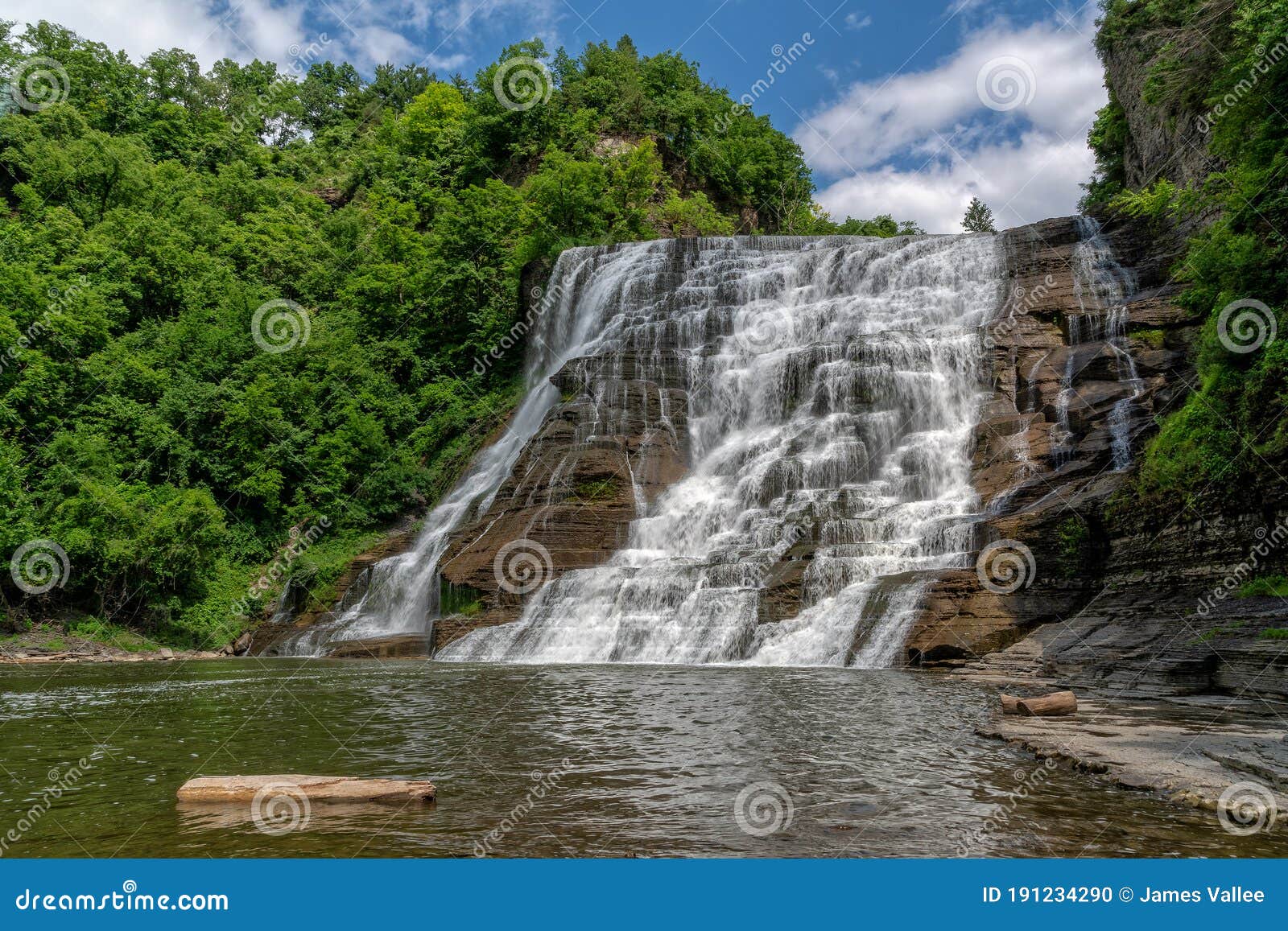 Ithaca Falls in New York stock photo. Image of scenic - 191234290