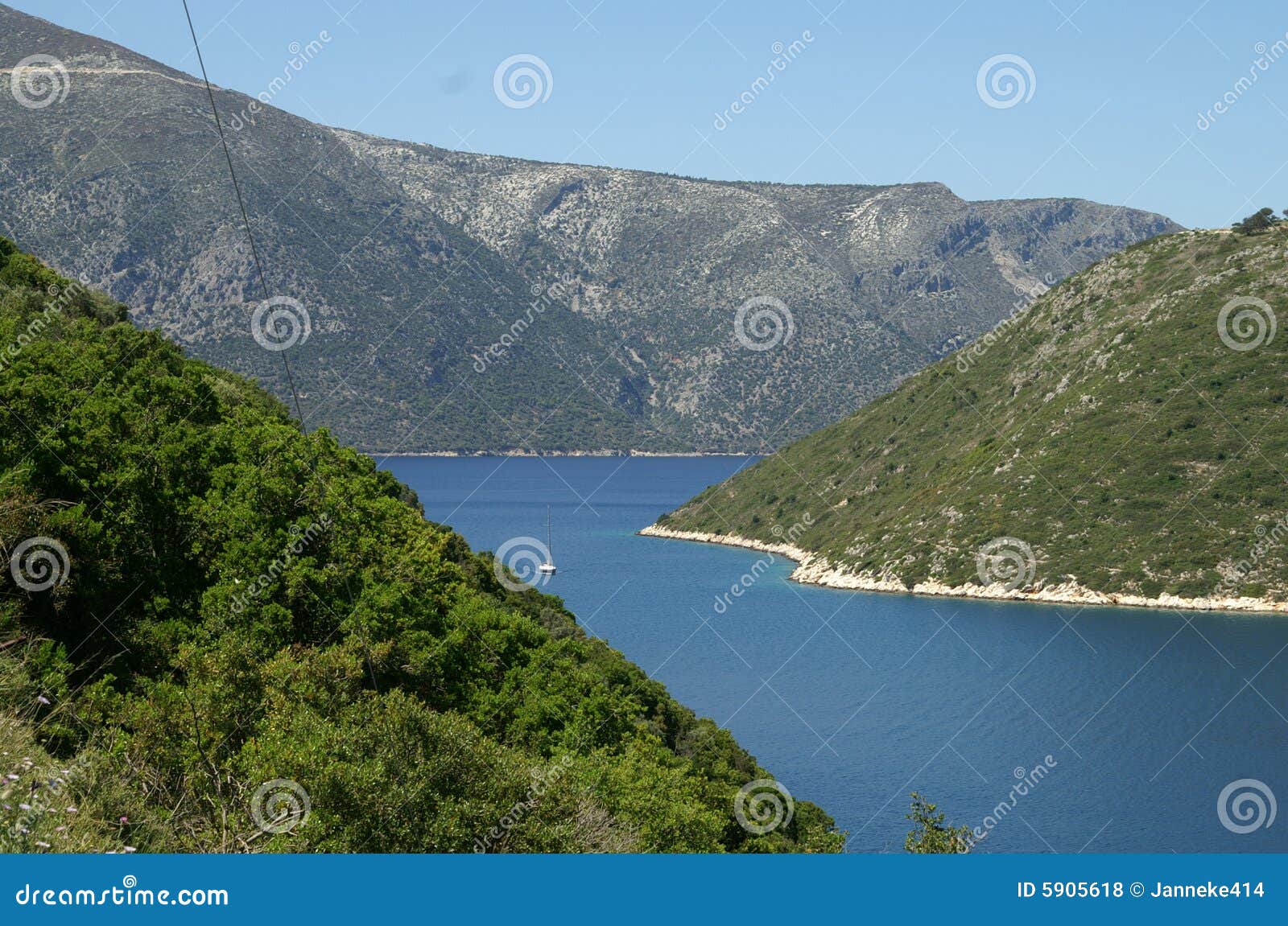 Ithaca - Greece stock photo. Image of biome, mountain - 5905618