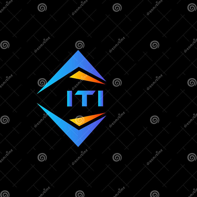 ITI Abstract Technology Logo Design on White Background. ITI Creative ...