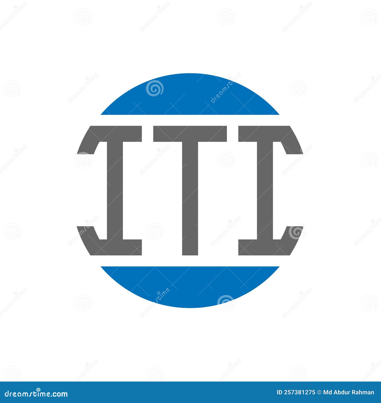 ITI Letter Logo Design On White Background. ITI Creative Initials ...