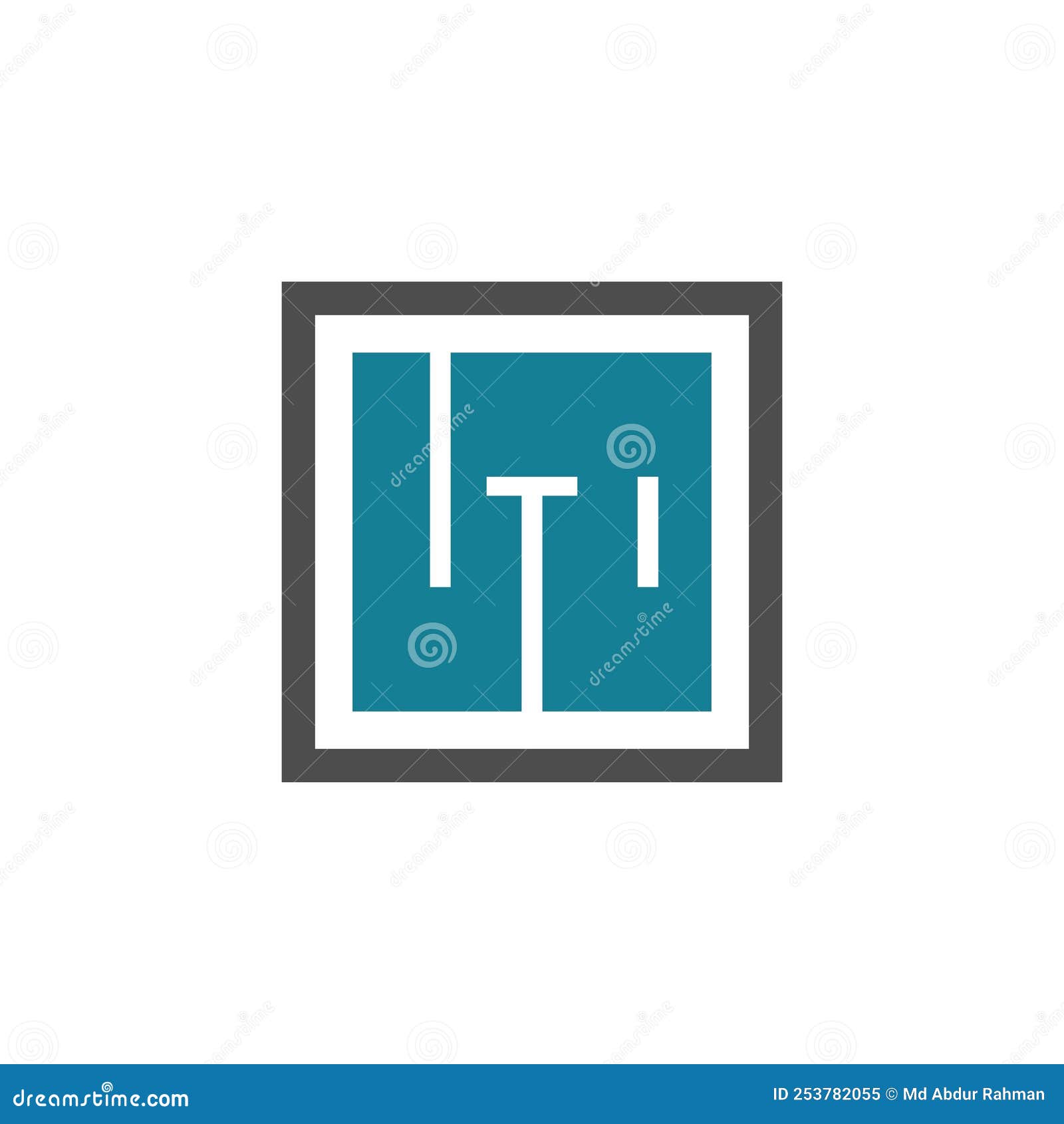 ITI Letter Logo Design on WHITE Background. ITI Creative Initials ...