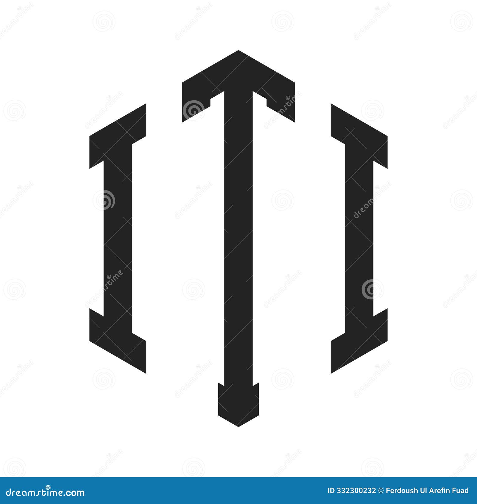 ITI Logo Design. Initial Letter ITI Monogram Logo Using Hexagon Shape ...