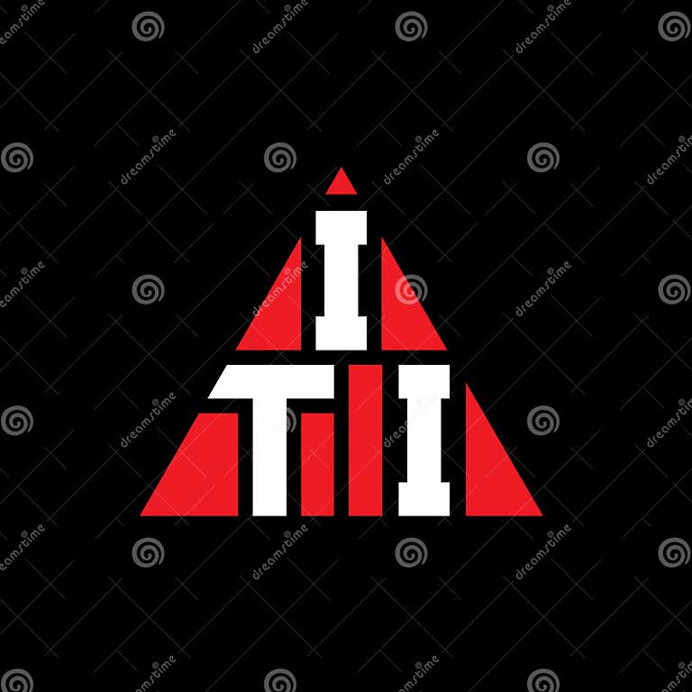 ITI Triangle Letter Logo Design with Triangle Shape. ITI Triangle Logo ...