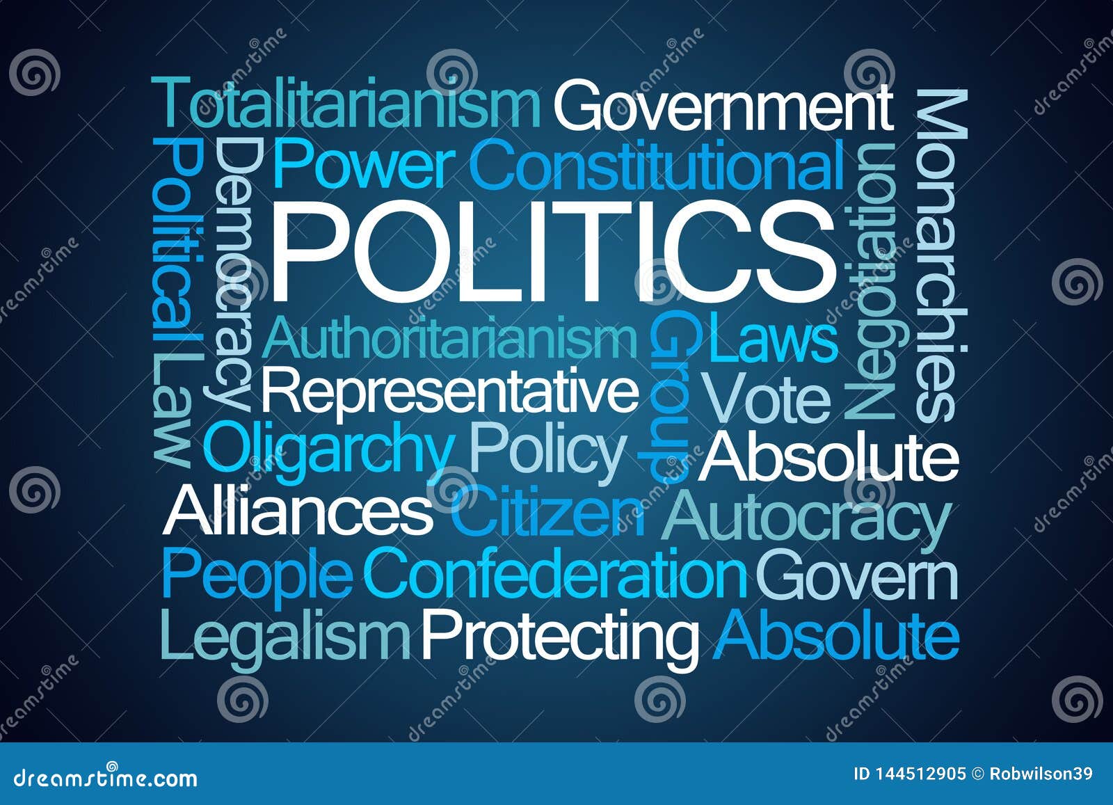 Politics Word Cloud stock illustration. Illustration of parties - 144512905