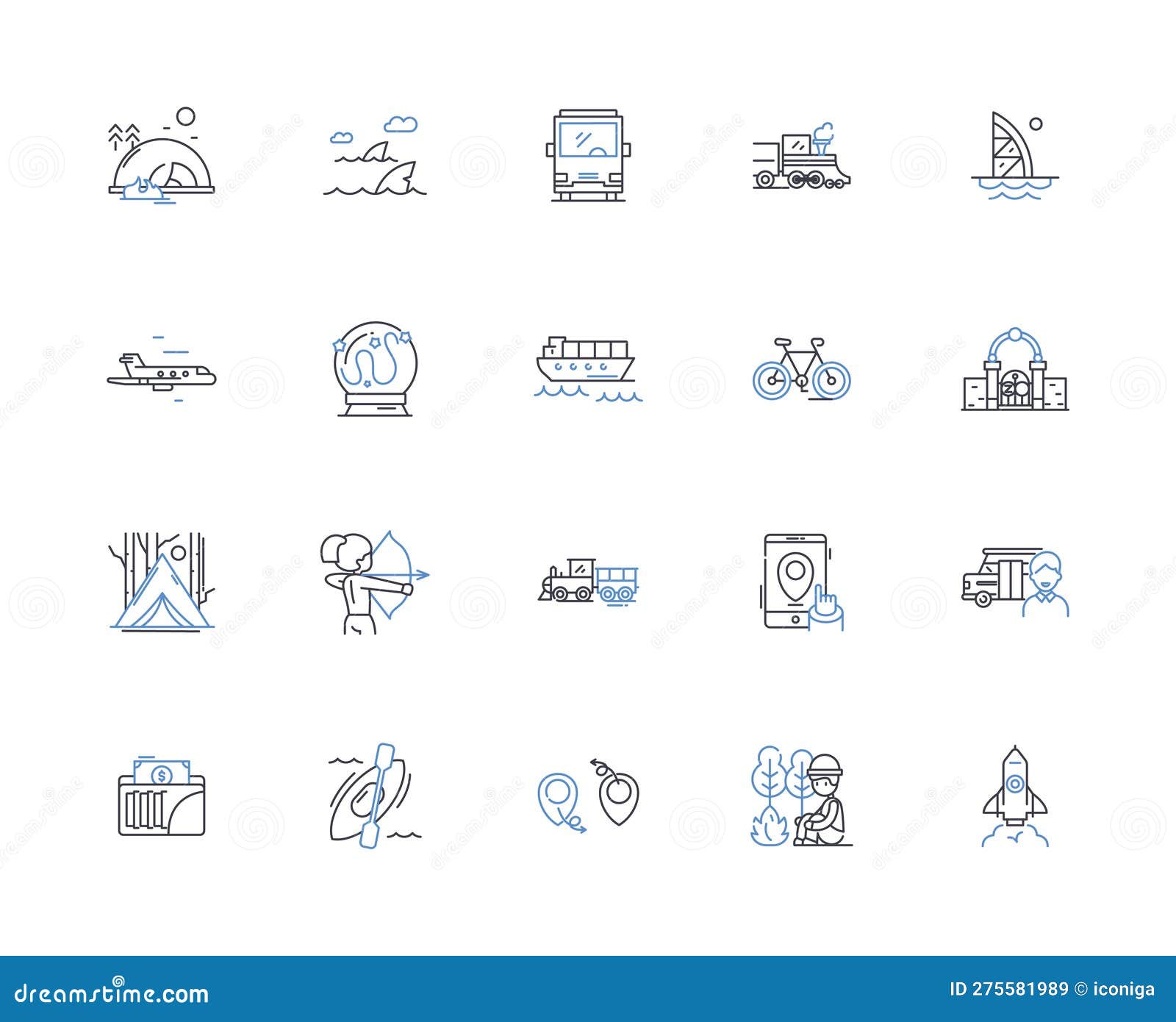 Itinerant Migrants Line Icons Collection. Nomads, Transients, Wanderers ... Itinerant Migrants Line Icons Collection. Nomads, Transients, Wanderers ...
