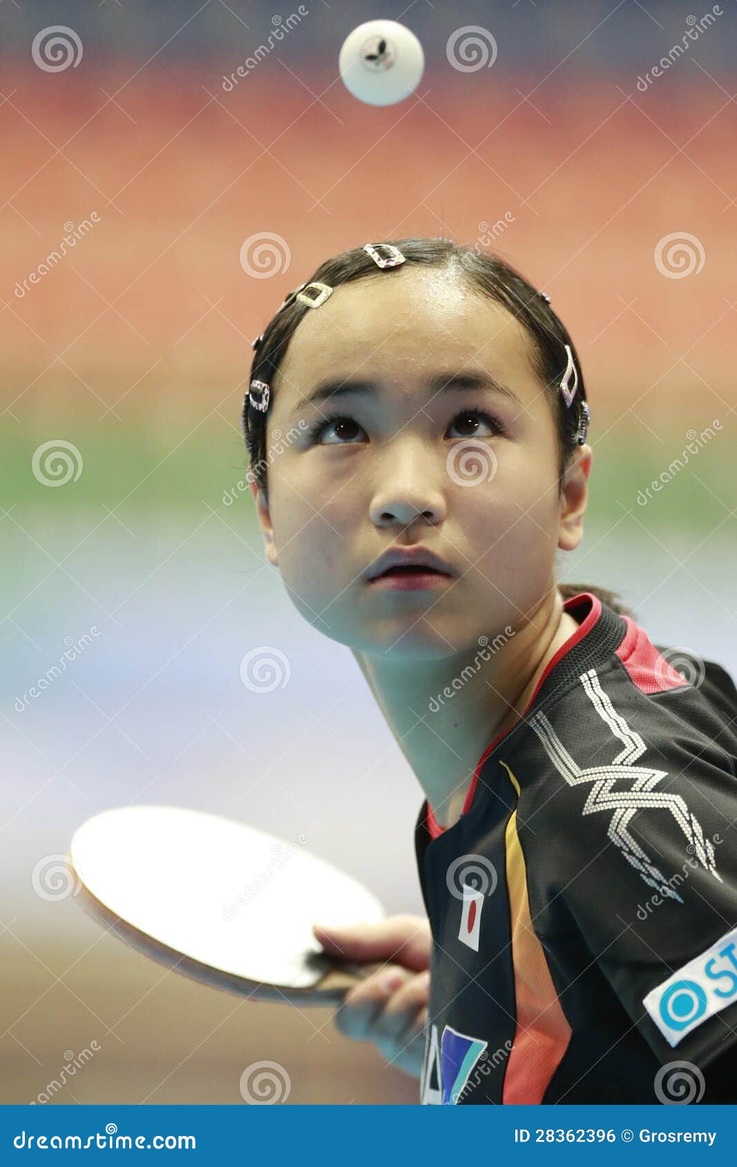 ITO Mima (JPN) photo éditorial. Image du raquette, concurrence - 28362396