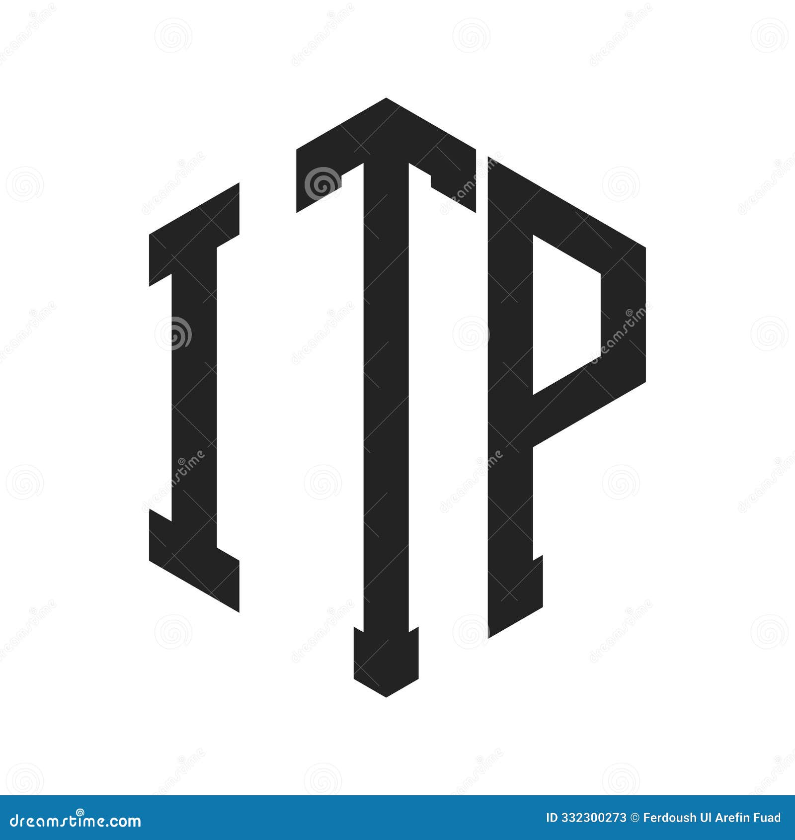 ITP Logo Design. Initial Letter ITP Monogram Logo Using Hexagon Shape ...