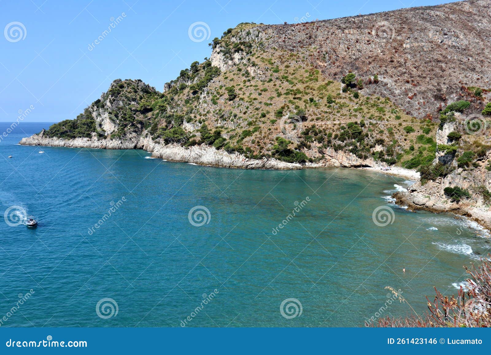 Itri - Panorama Della Costa Dal Sentiero Stock Photo - Image of lazio ...