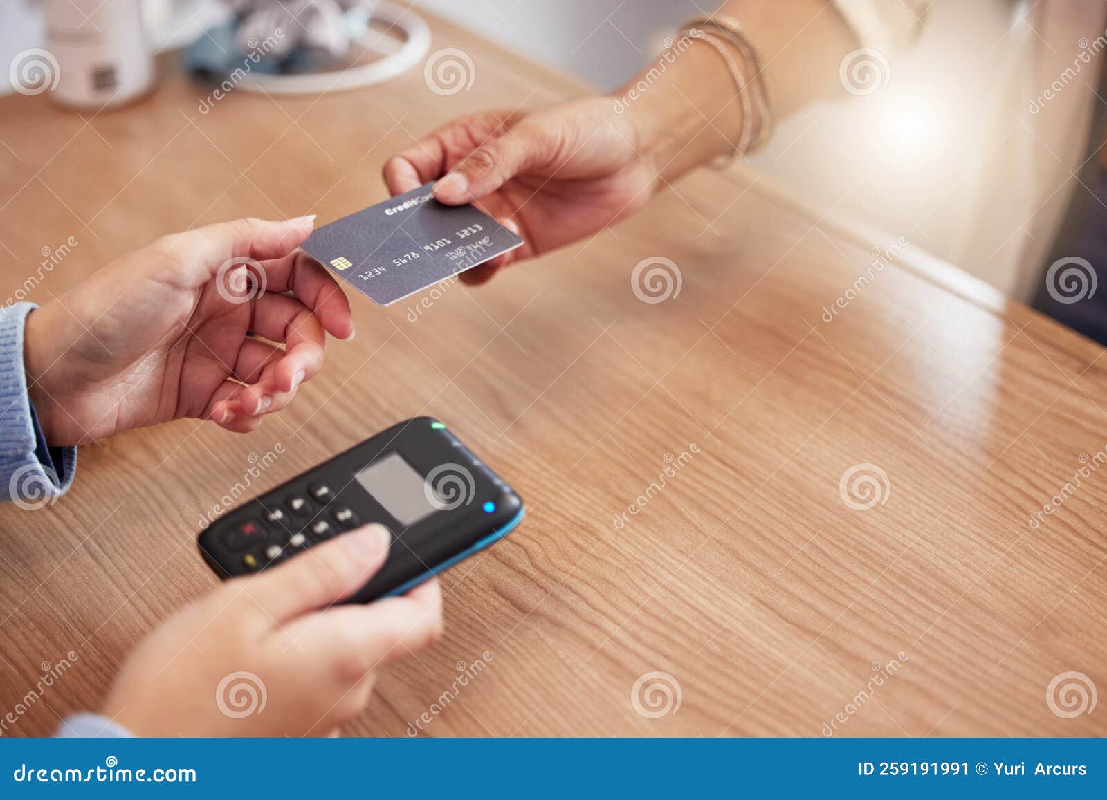 Its All a Give and Take. a Retail Employee Accepting Payment from a ...