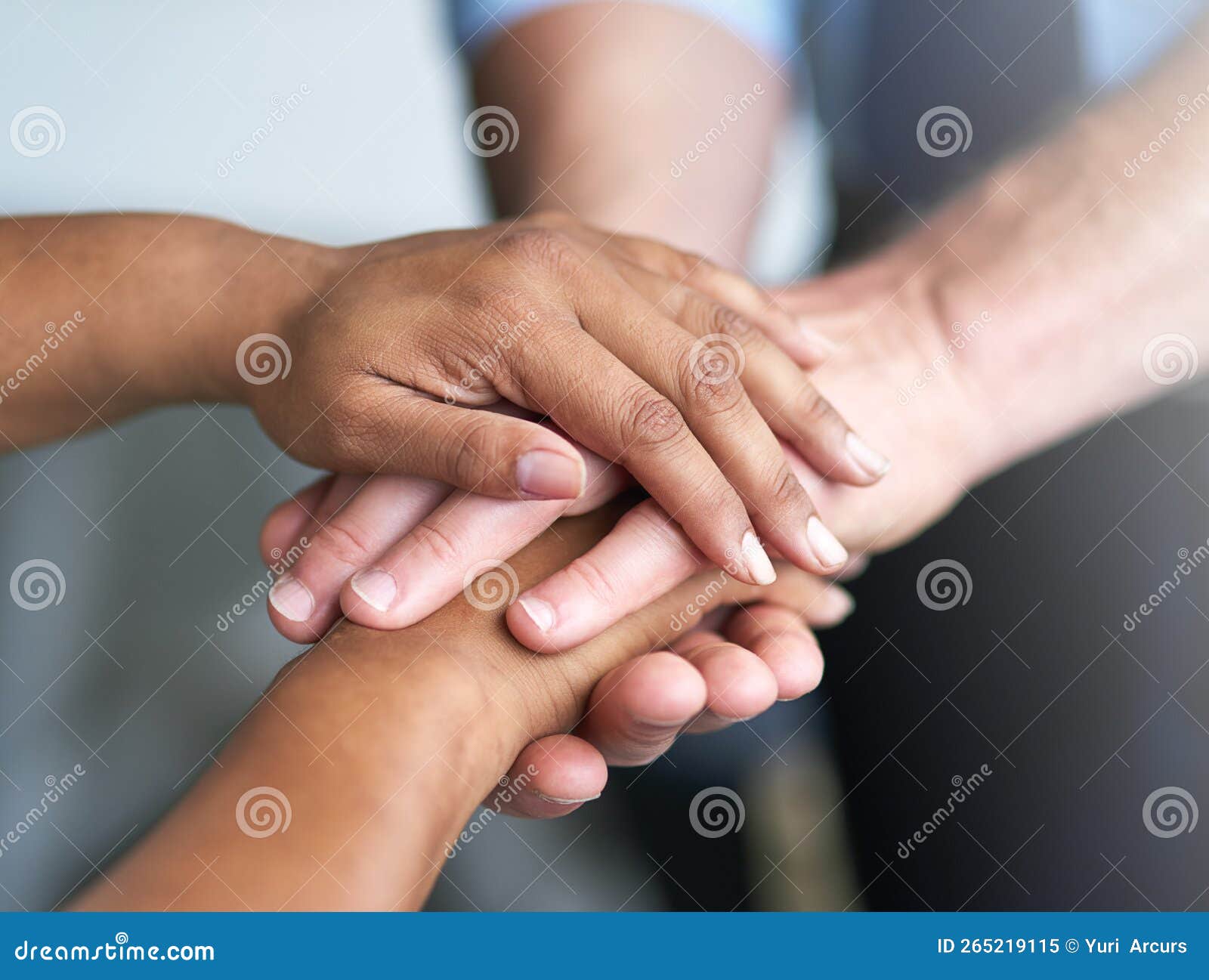 Its All about Teamwork. Two Peoples Hands Together in Unity. Stock ...