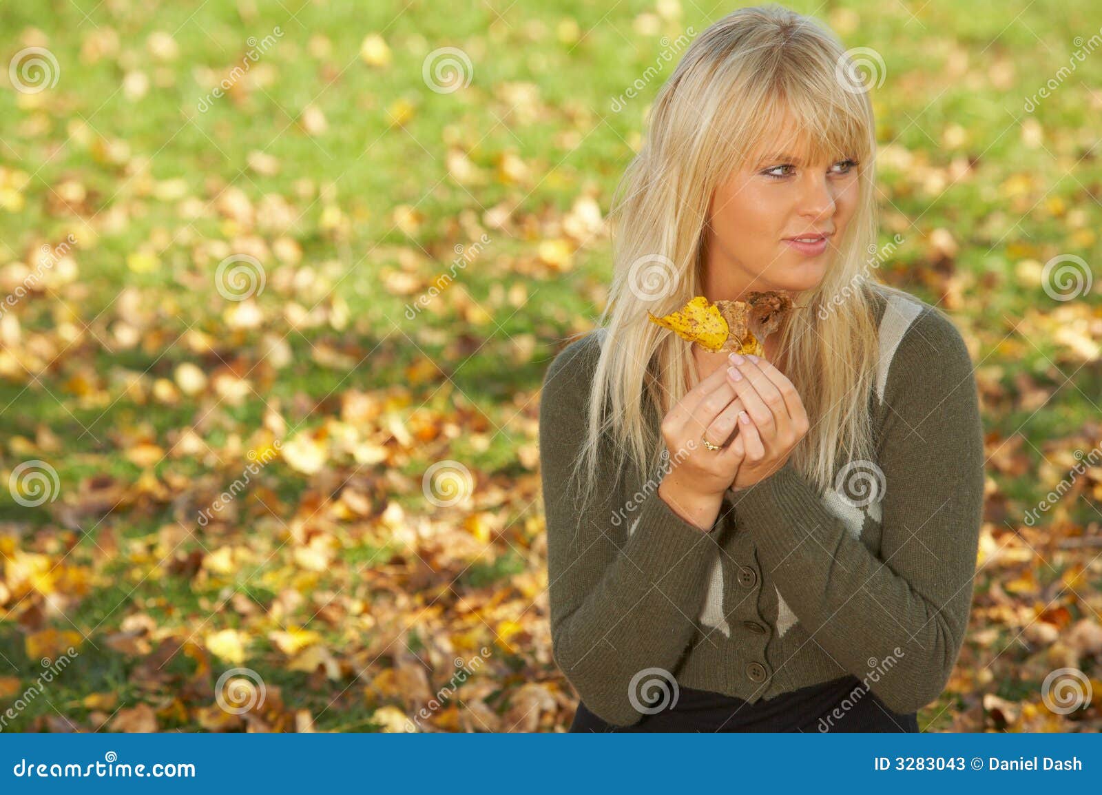 Its Autumn! stock image. Image of sitting, relaxing, leasure - 3283043