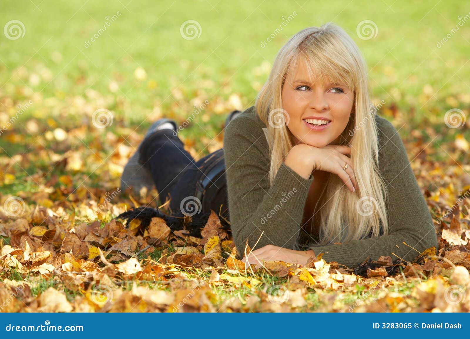 Its Autumn! stock image. Image of health, smiling, autumn - 3283065