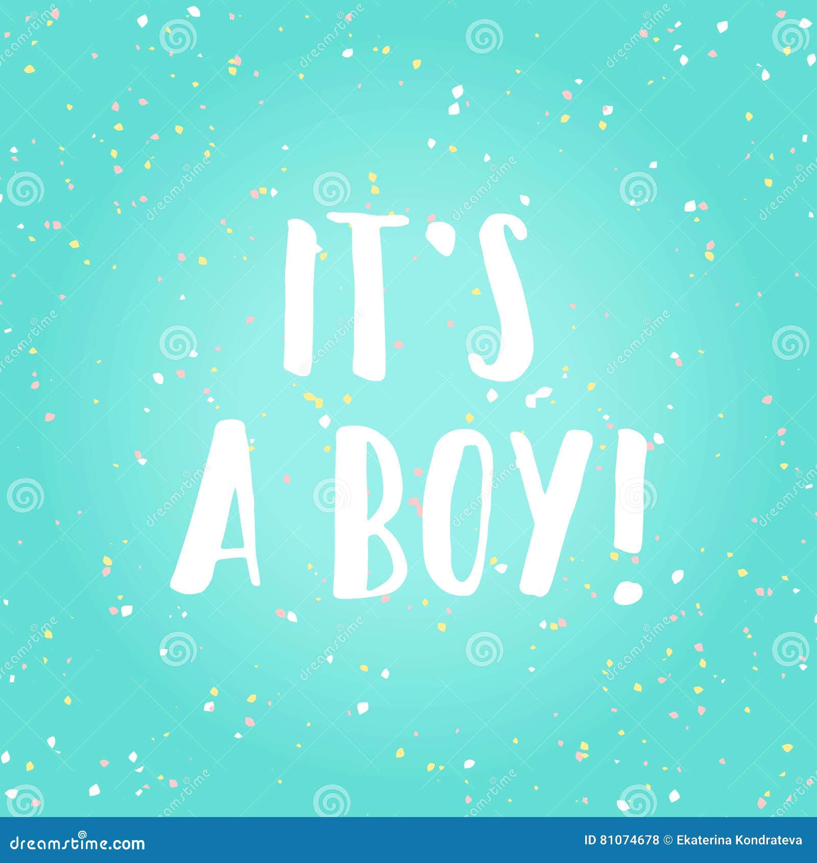 Its a boy. stock vector. Illustration of baby, lettering - 81074678