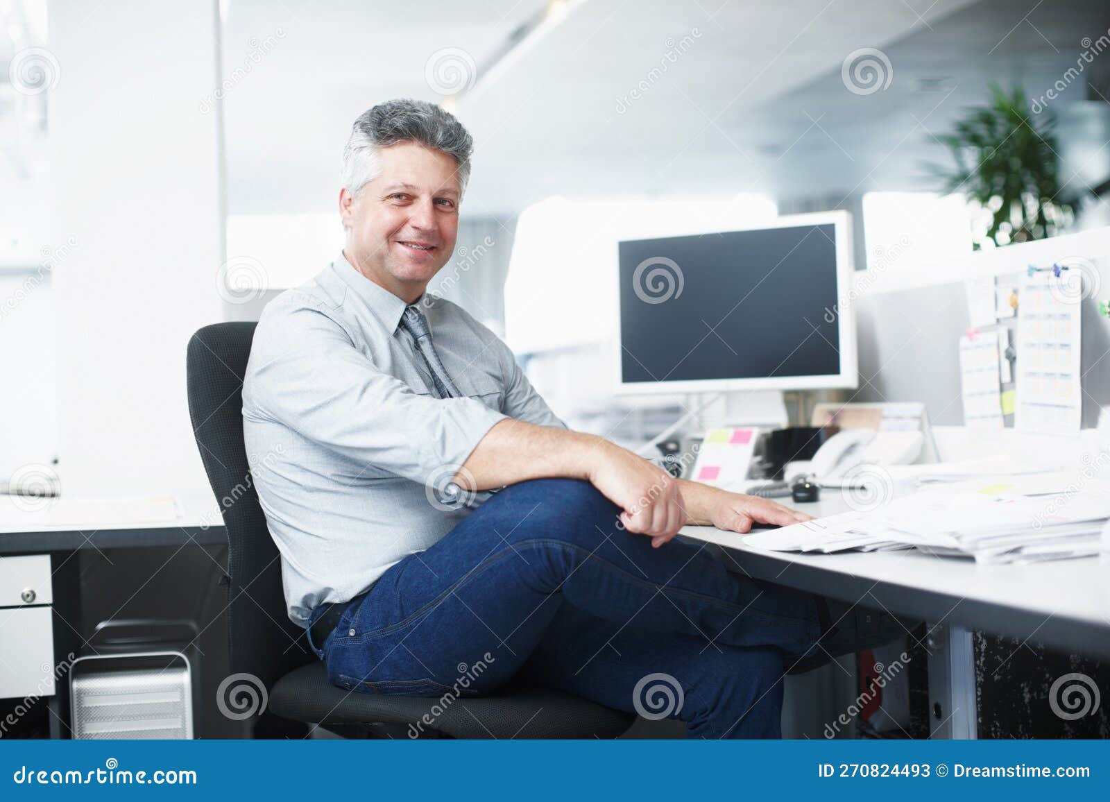 Its Business As Usual. a Working Business Office. Stock Image - Image ...