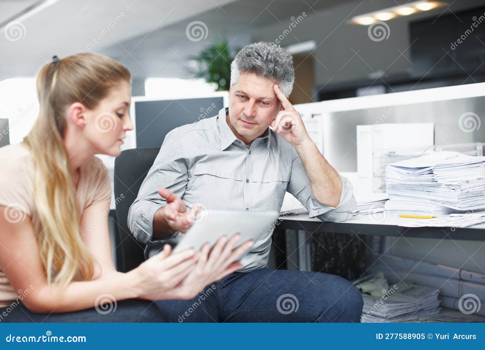 Its Business As Usual. a Working Business Office. Stock Image - Image ...