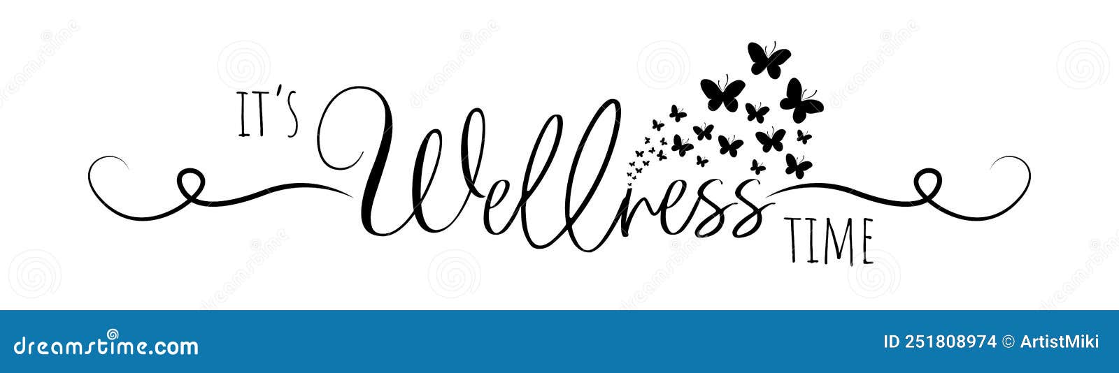 It`s wellness time, vector stock vector. Illustration of isolated ...
