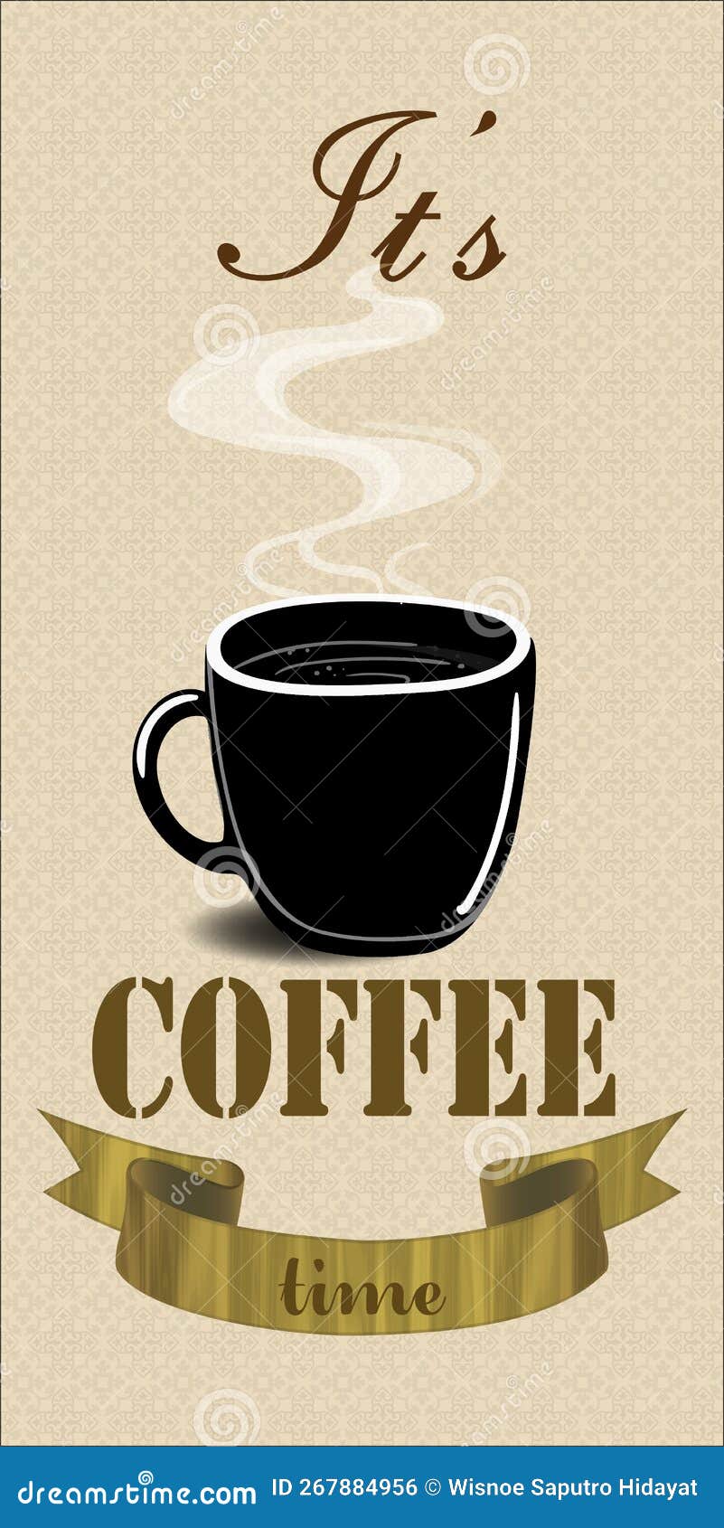 Its coffee time stock vector. Illustration of decoration - 267884956