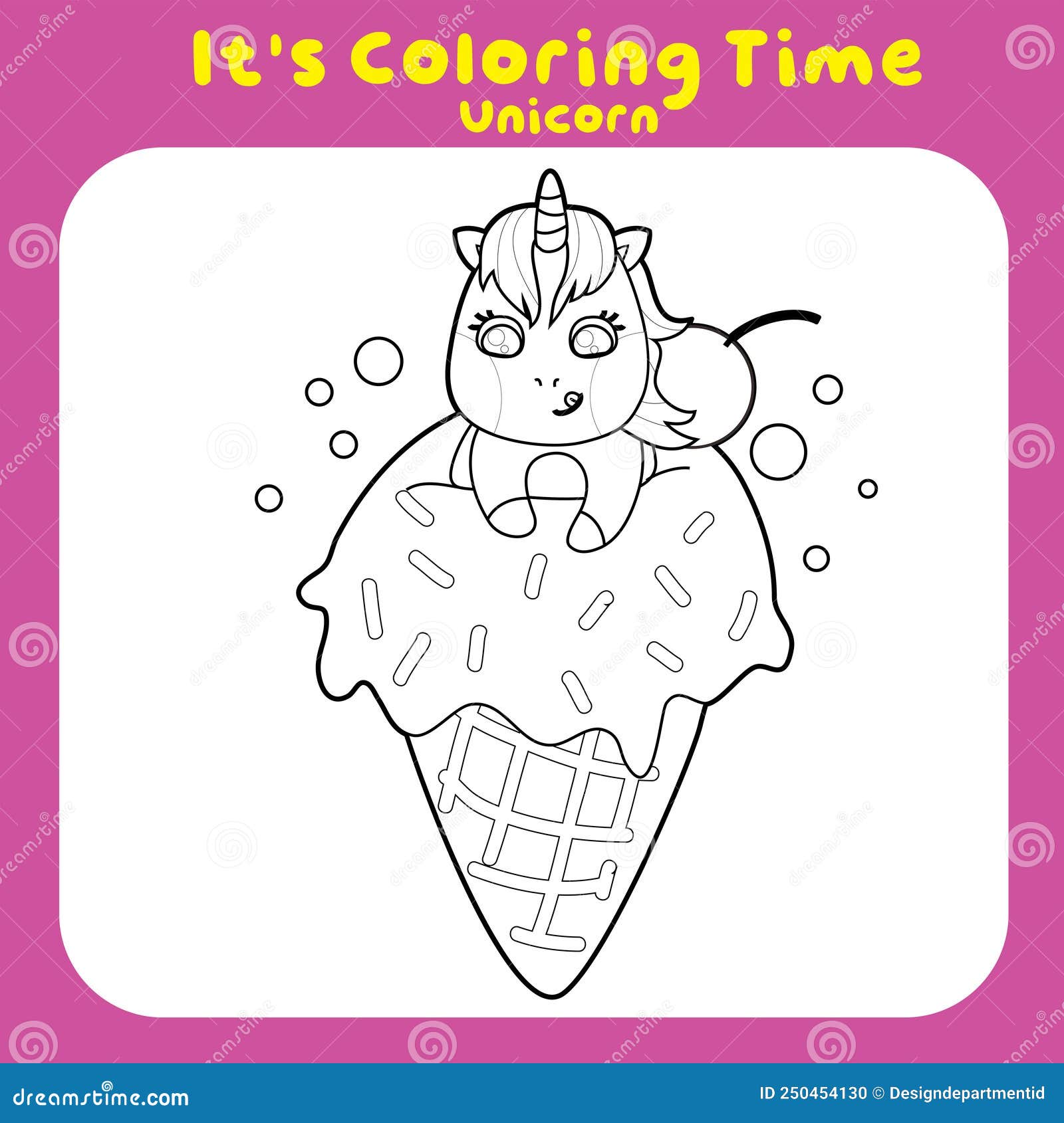 Its Coloring Time stock vector. Illustration of learning - 250454130