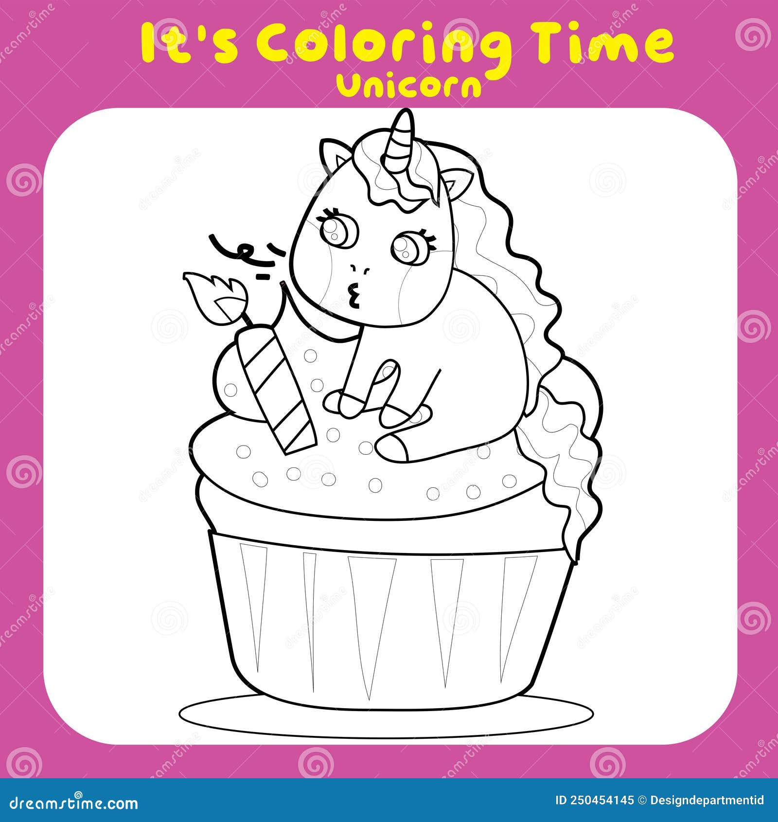 Its Coloring Time stock vector. Illustration of learning - 250454145
