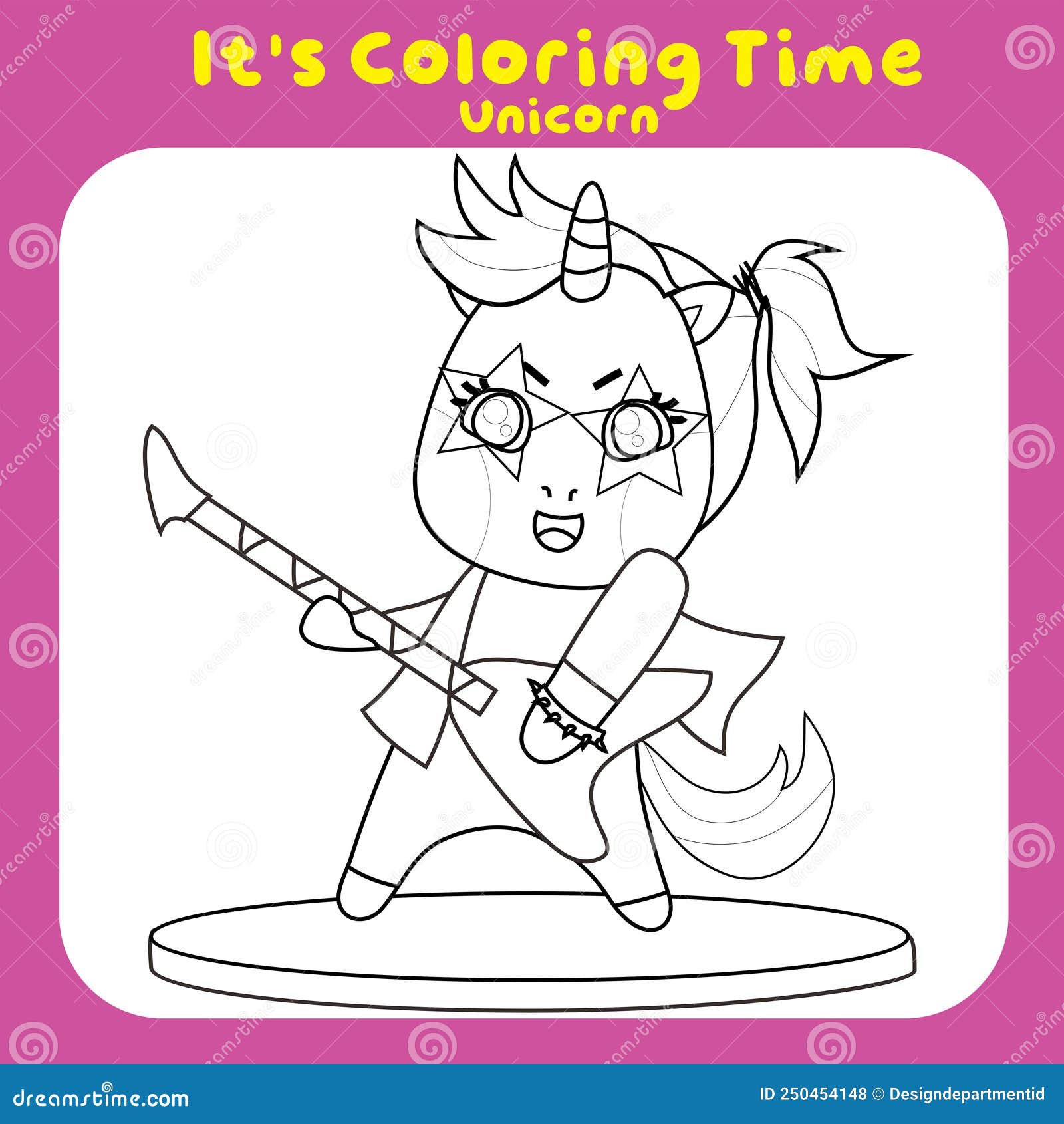 Its Coloring Time stock vector. Illustration of cartoon - 250454148