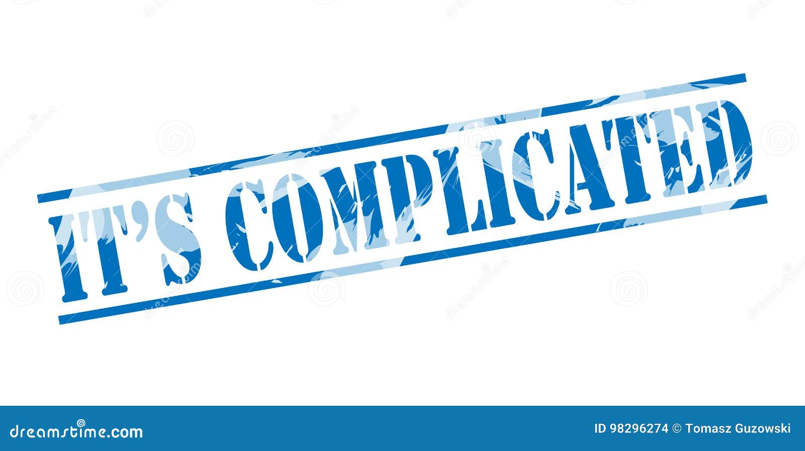 Its complicated blue stamp stock illustration. Illustration of blue ...