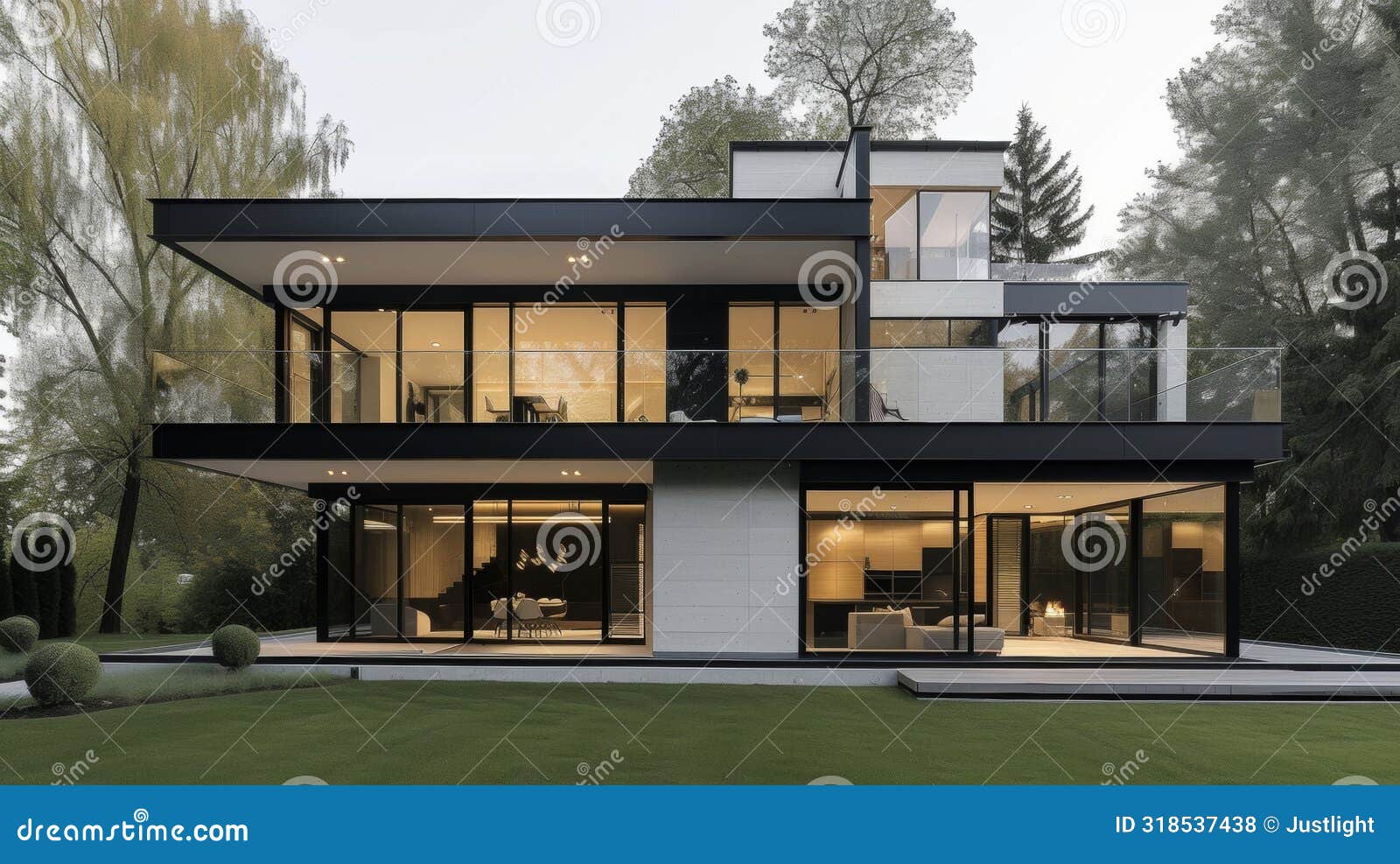 With Its Dynamic Forms and Large Windows this Contemporary House is a ...