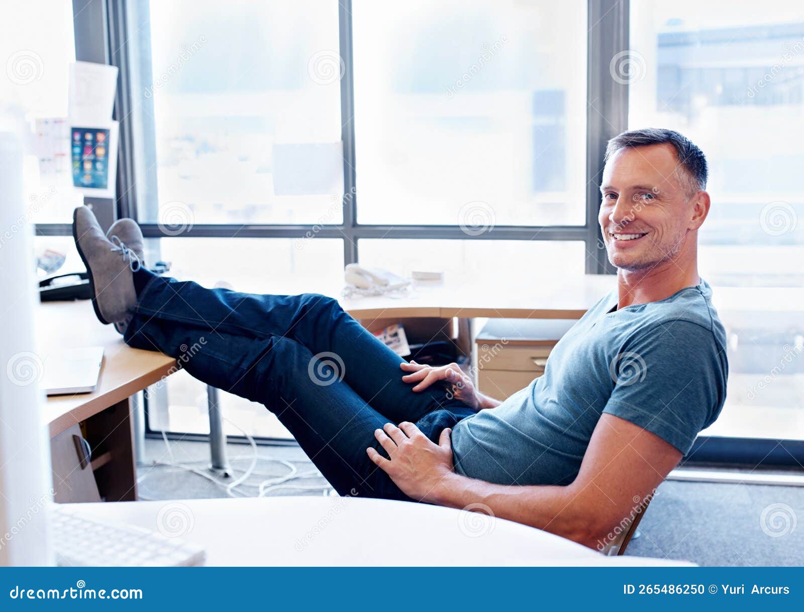 Its Easy when Youre the Boss. a Laid-back Member of an Office Team ...