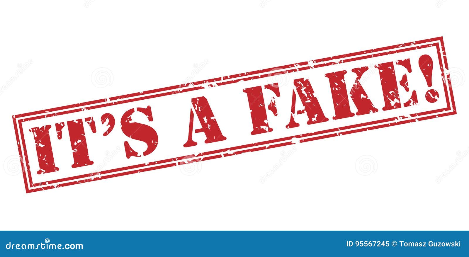 Its fake! red stamp stock illustration. Illustration of frame - 95567245