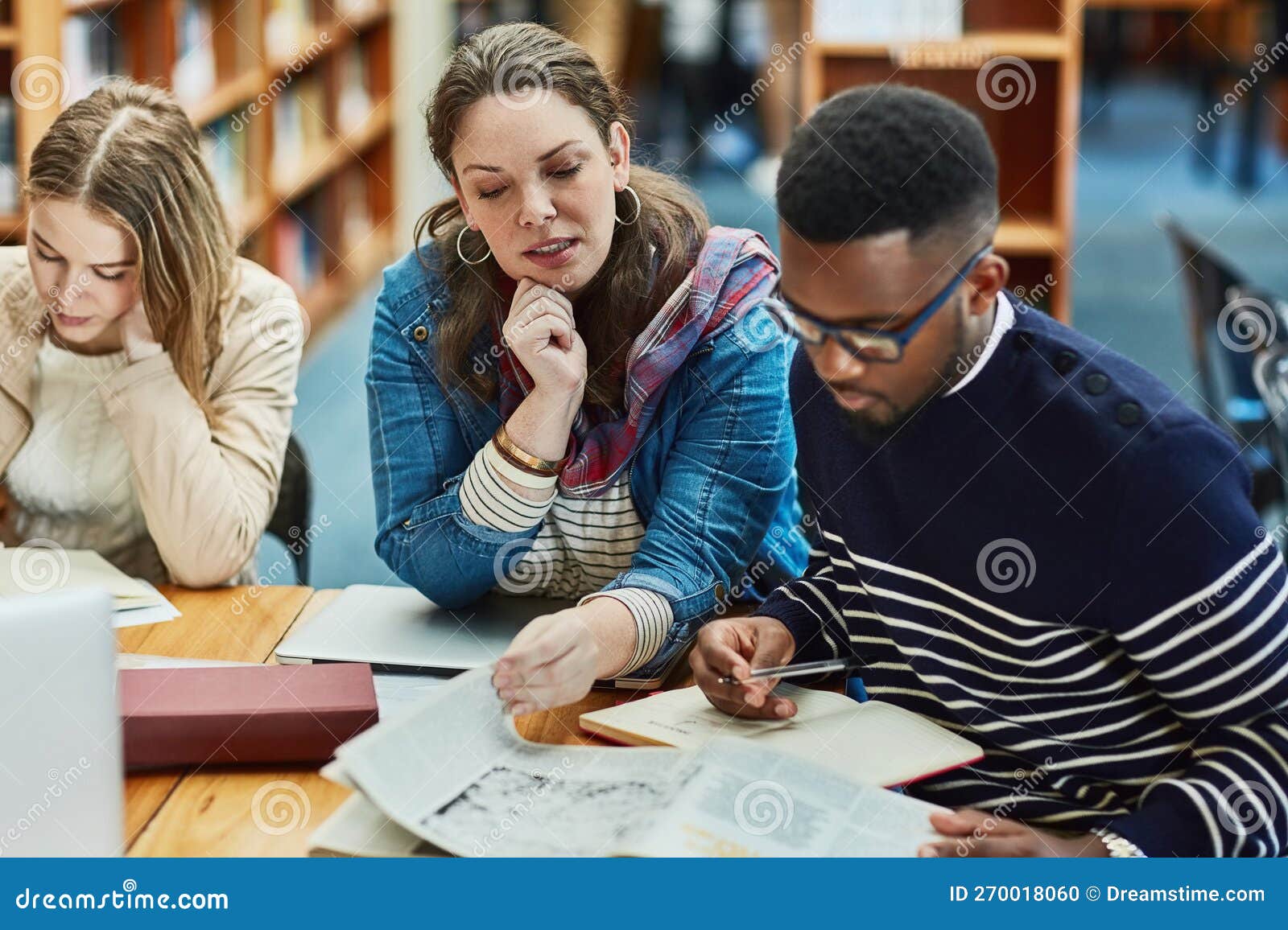 Its a Group Study Session. a Group of University Students Working in ...