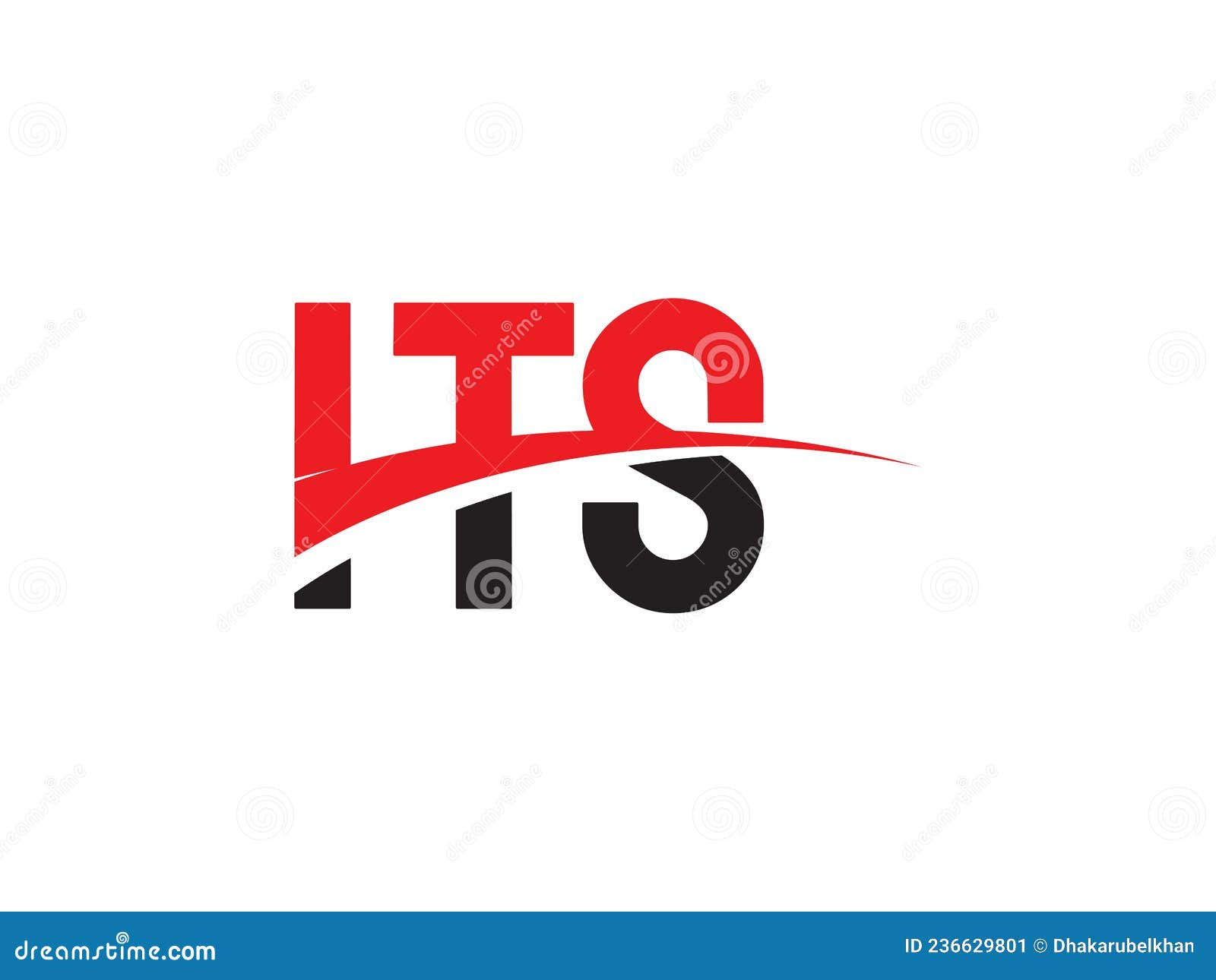 ITS Letter Initial Logo Design Vector Illustration Stock Vector ...