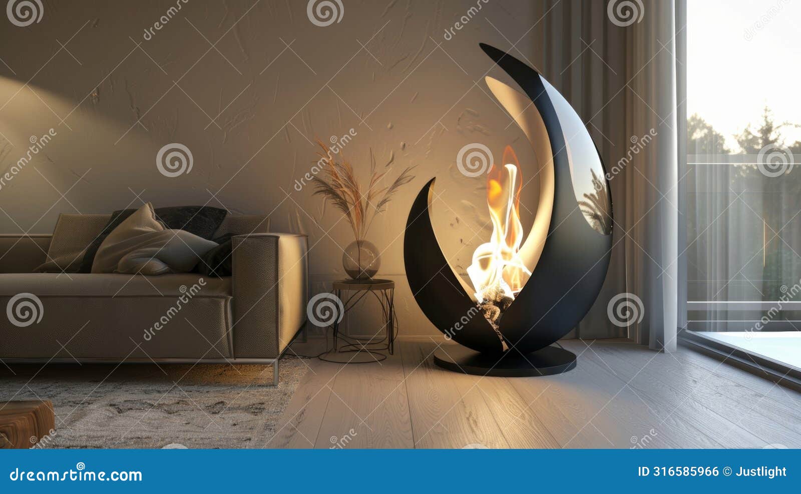 With Its Modern Design and Rotating Feature this Fireplace is a Perfect ...