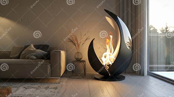 With Its Modern Design and Rotating Feature this Fireplace is a Perfect ...