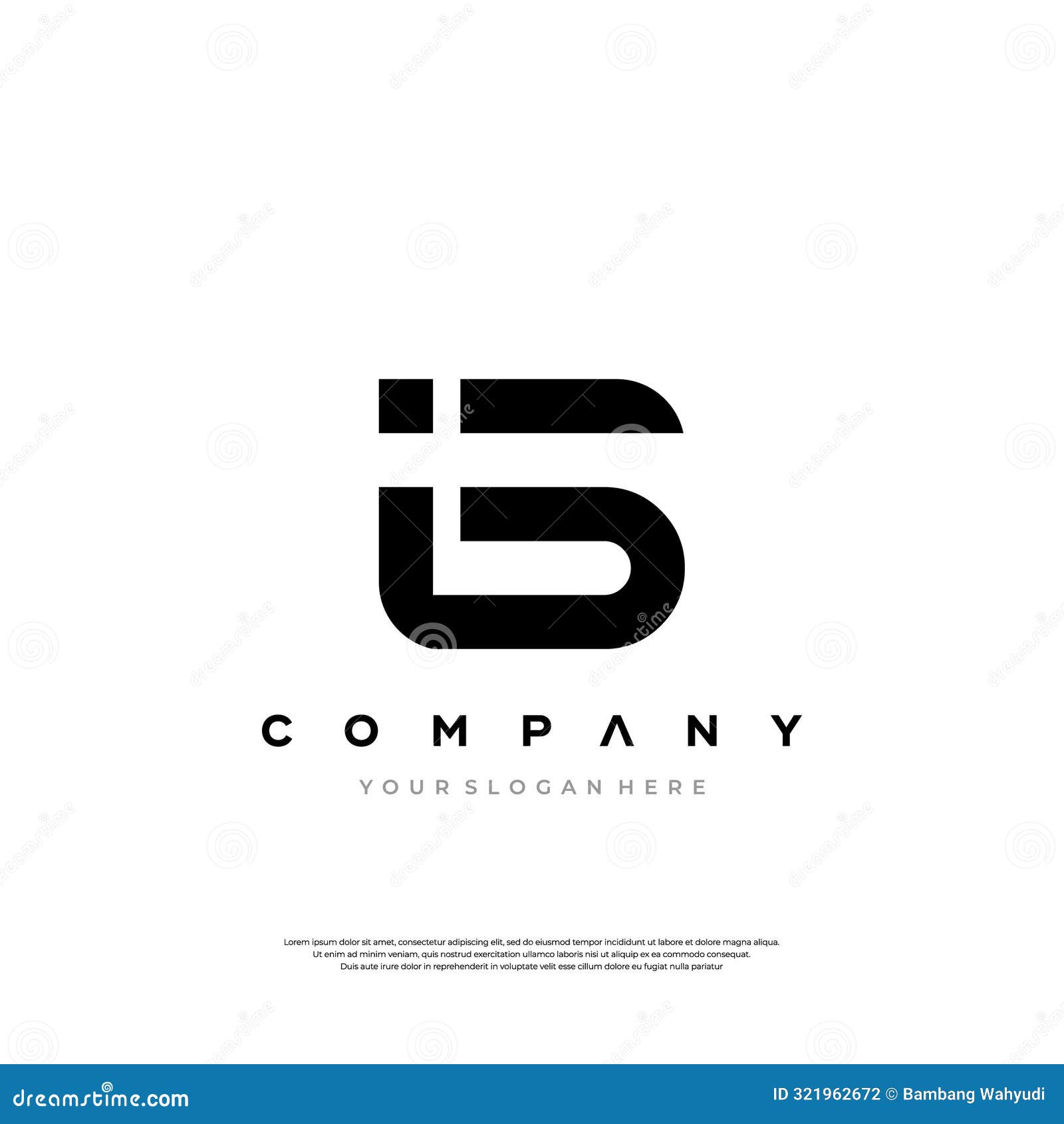 ITS Monogram Majesty Elegant Emblem Designs Stock Vector - Illustration ...