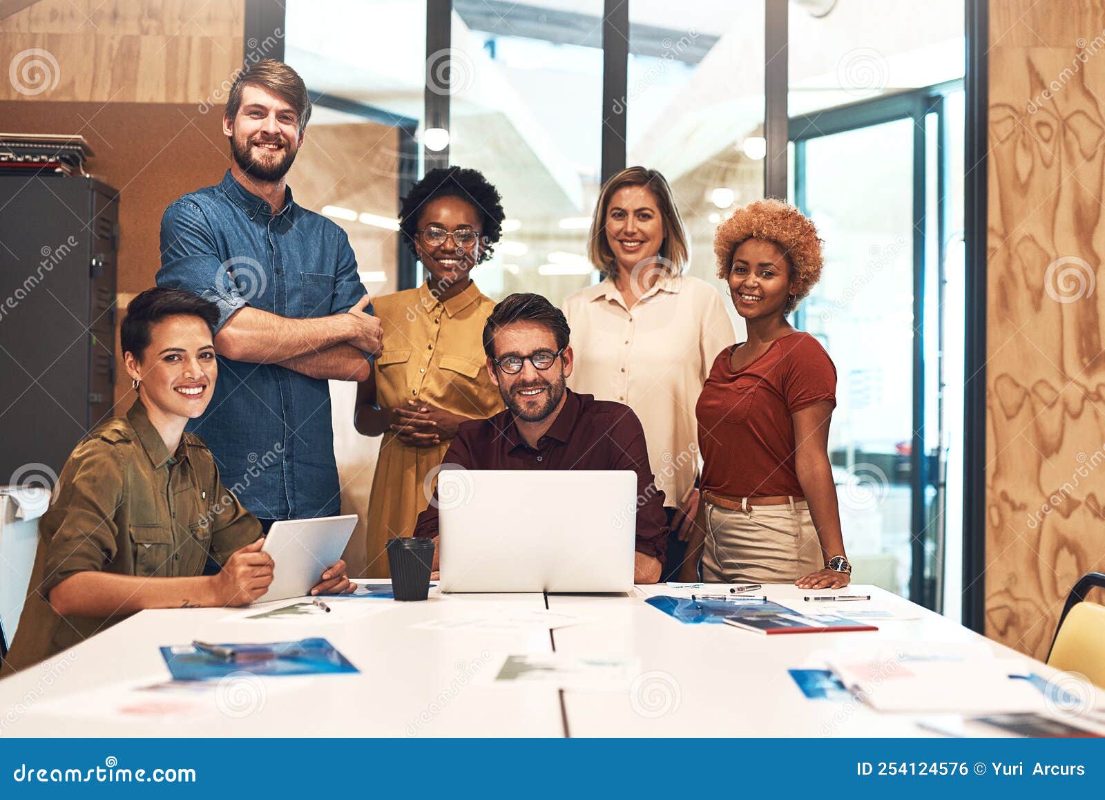 Its an Office Packed with Creative Minds. Portrait of a Diverse Group ...