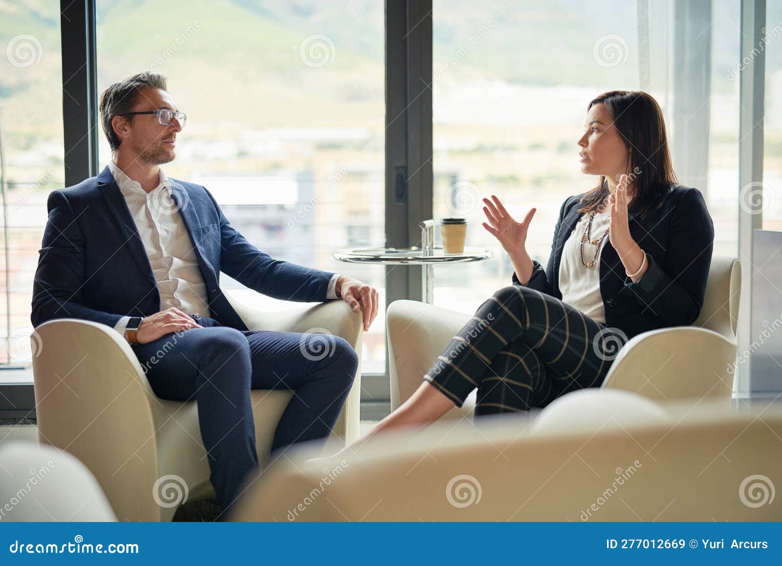 Its a Partnership Built on Communication. Two Businesspeople Talking in ...