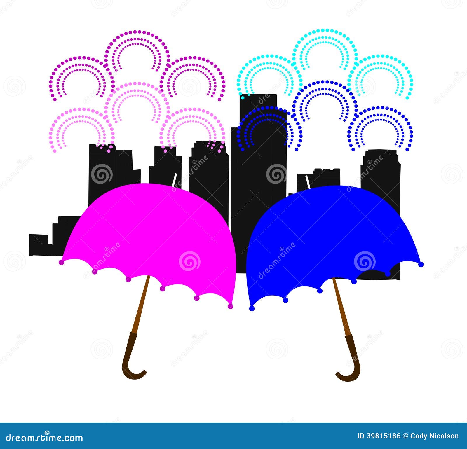 Its raining out stock vector. Illustration of female - 39815186