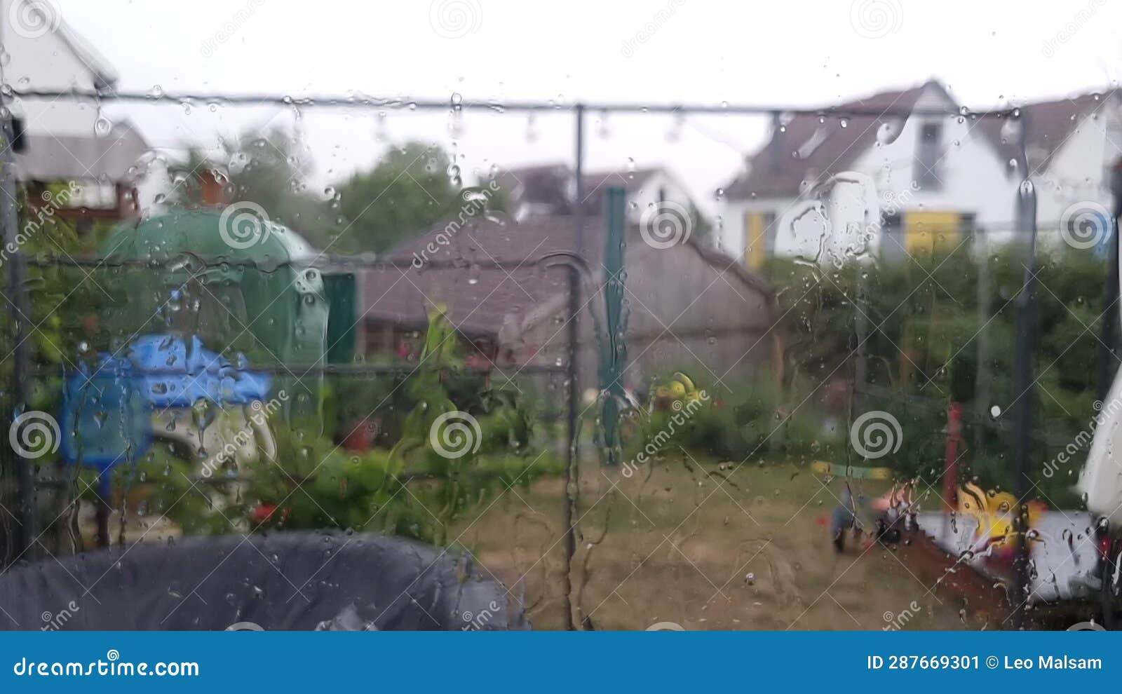 Its Raining Outside the Window Stock Video - Video of home, fresh ...