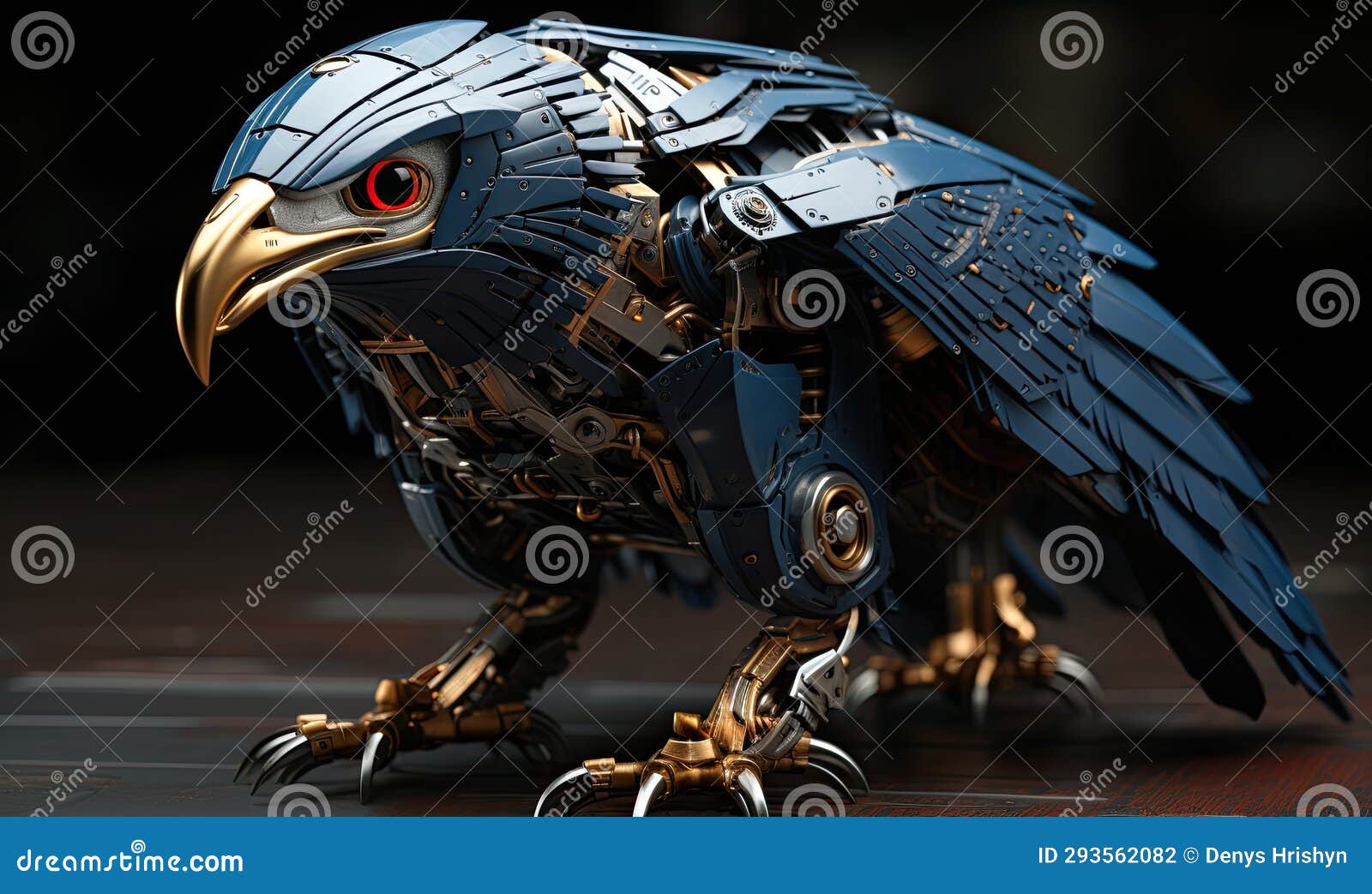 With Its Robotic Precision, the Eagle Robot Scanned the Landscape Below ...