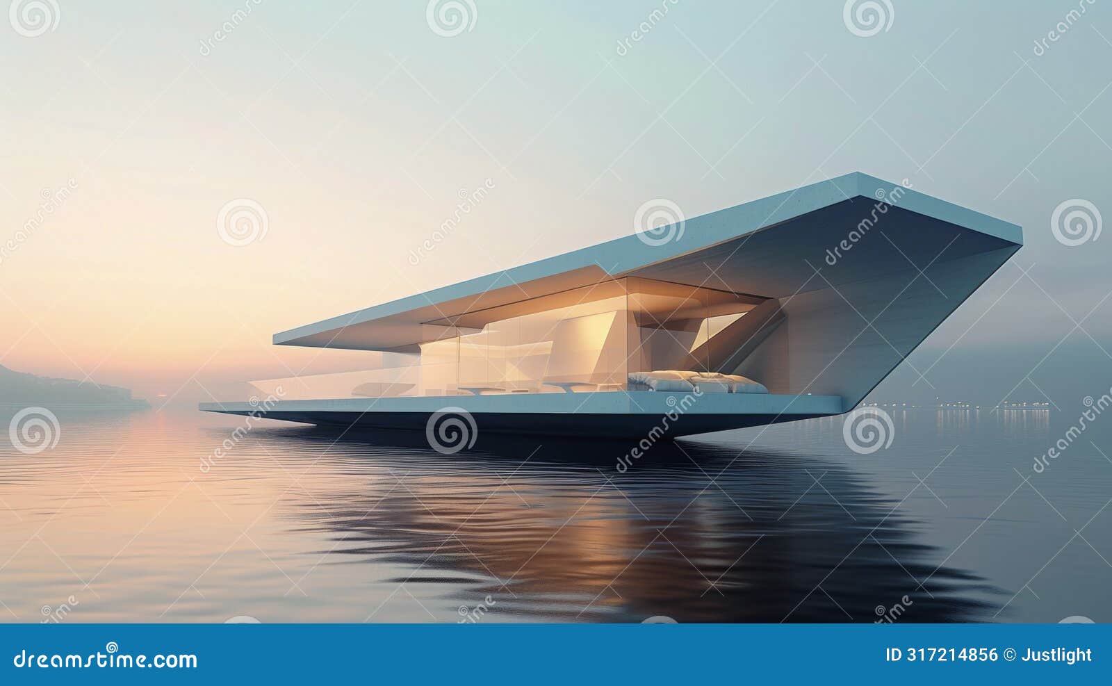 With Its Sleek Angular Design and Recessed Base Supports this Floating ...