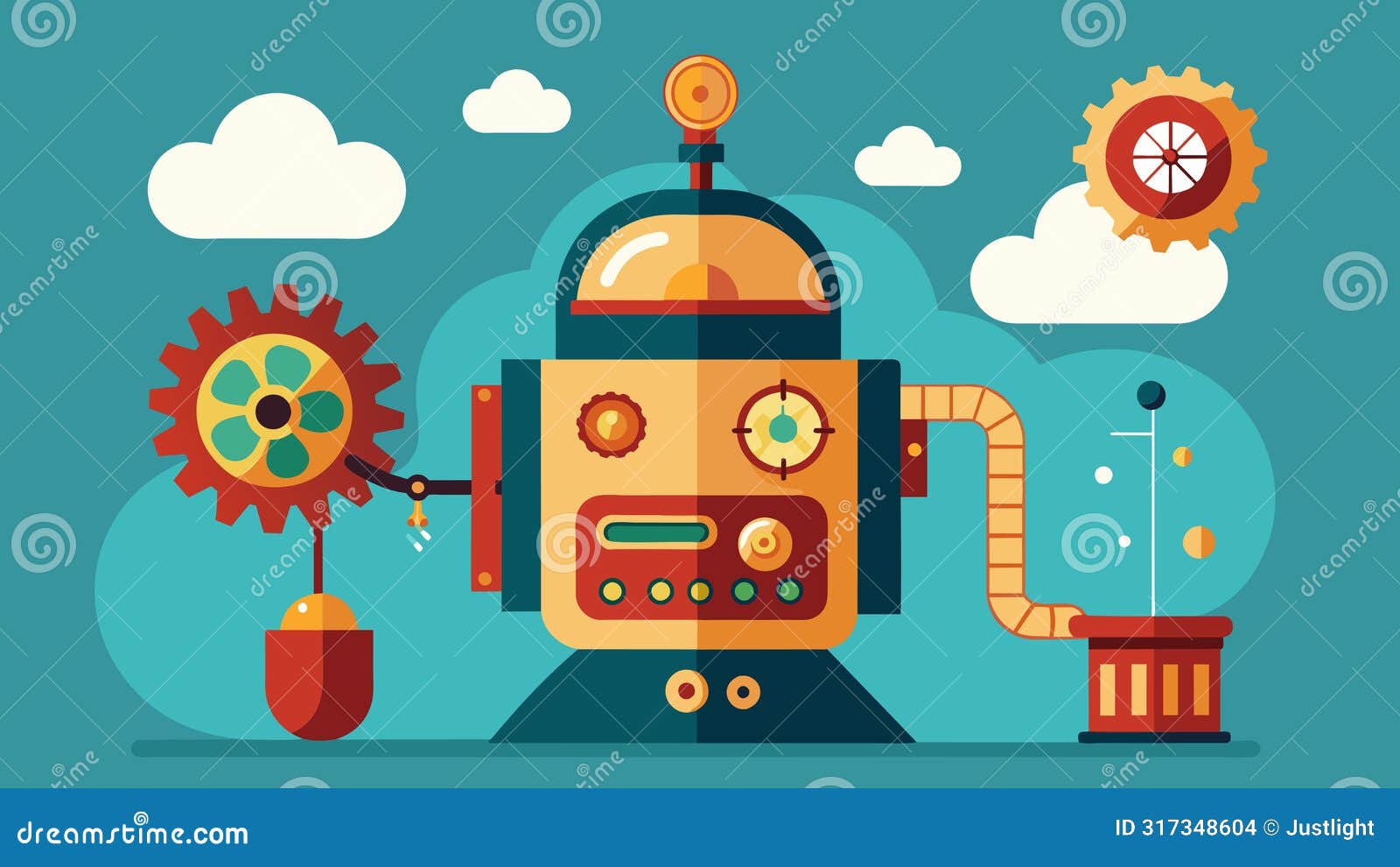 The Rational Thinking Machine Resembling A Fortunetelling Booth At A ...